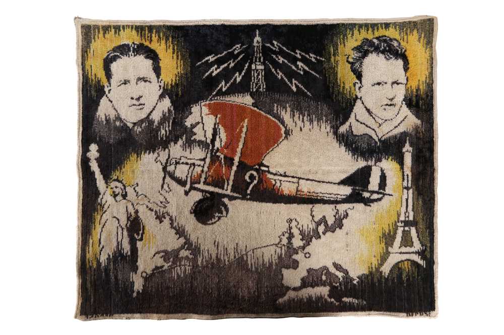Lot 276 - A 1930'S BELGIAN TEXTILE COMMEMORATING COSTE