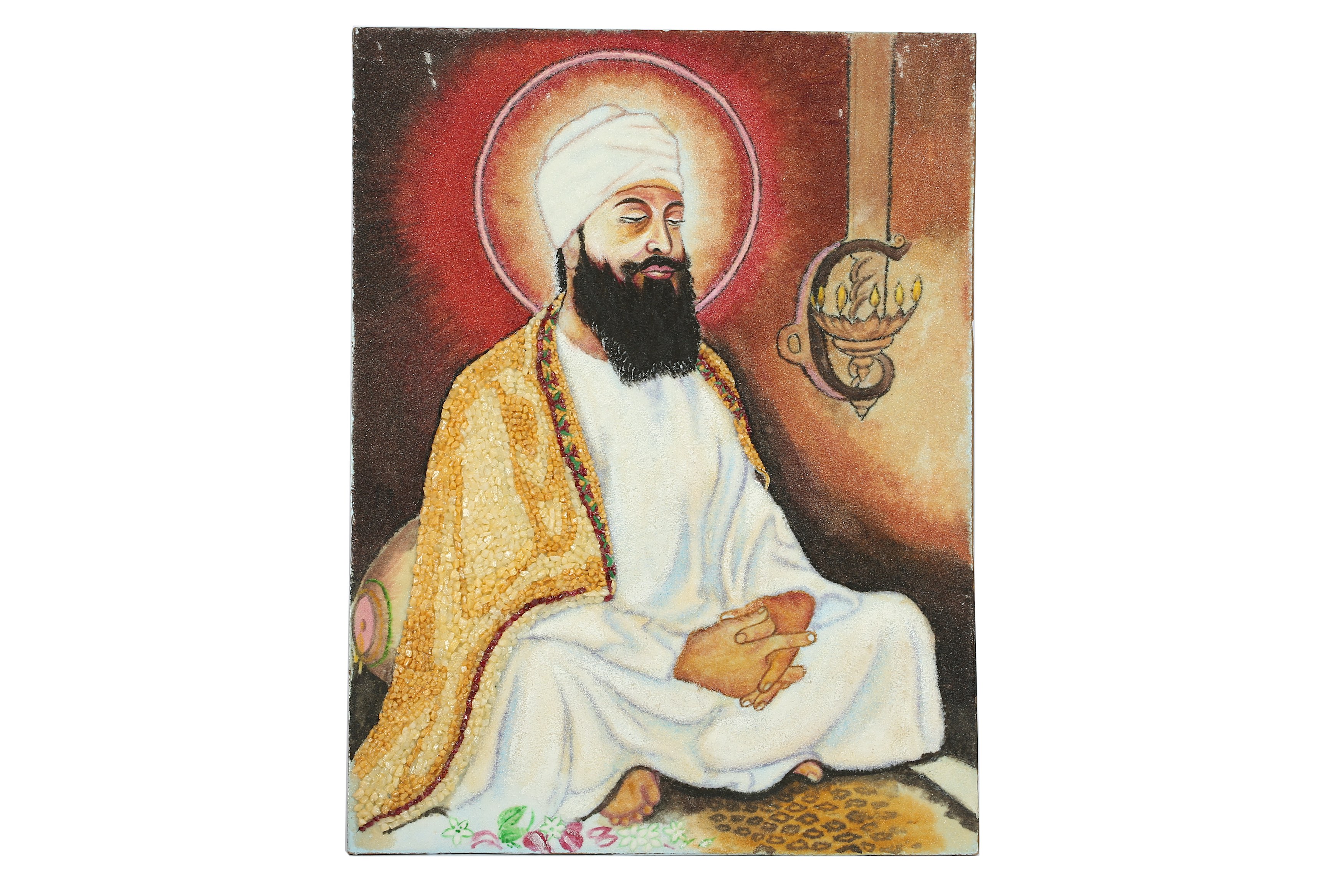 Lot 409 - THREE PORTRAITS OF SIKH GURUS