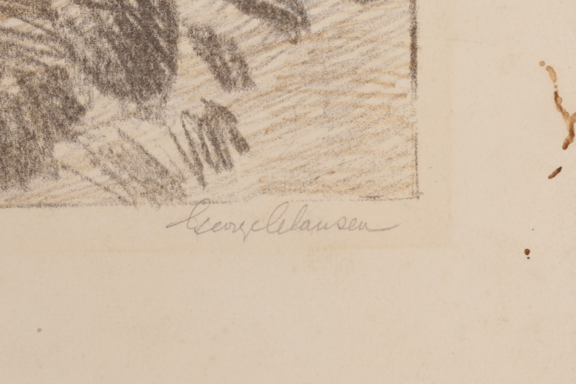 Lot 110 - SIR GEORGE CLAUSEN, RA, RWS (BRITISH