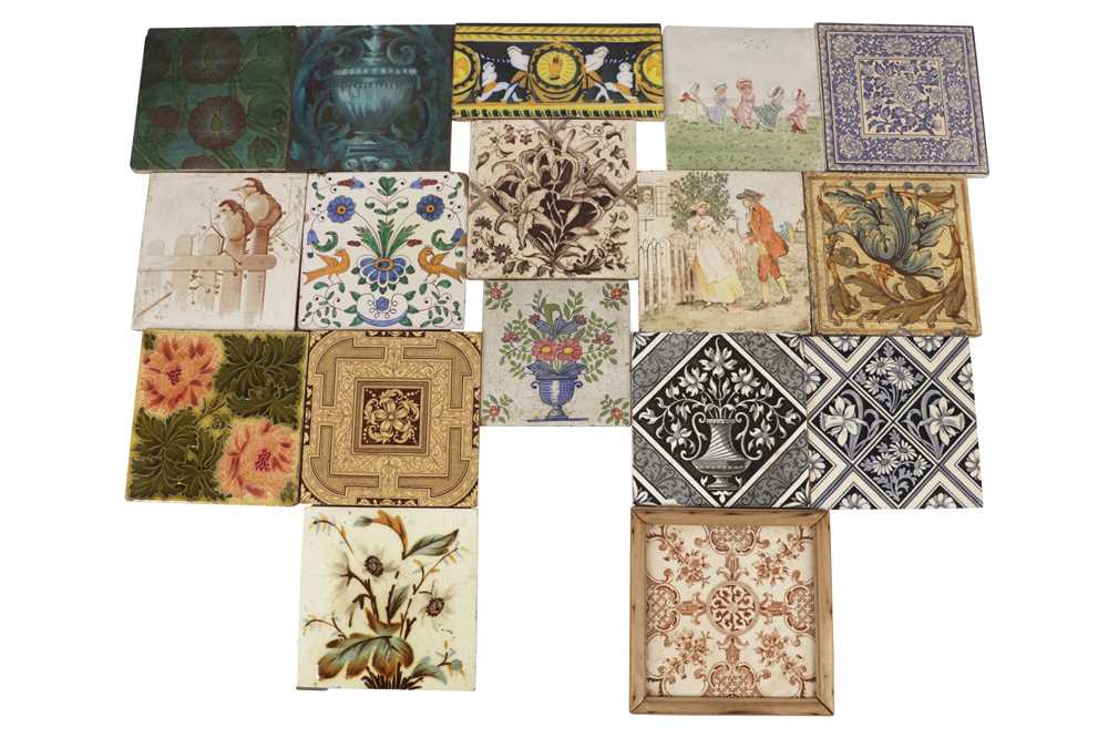 Lot 403 - A SET OF THREE MINTON & CO TILES, LATE 19TH
