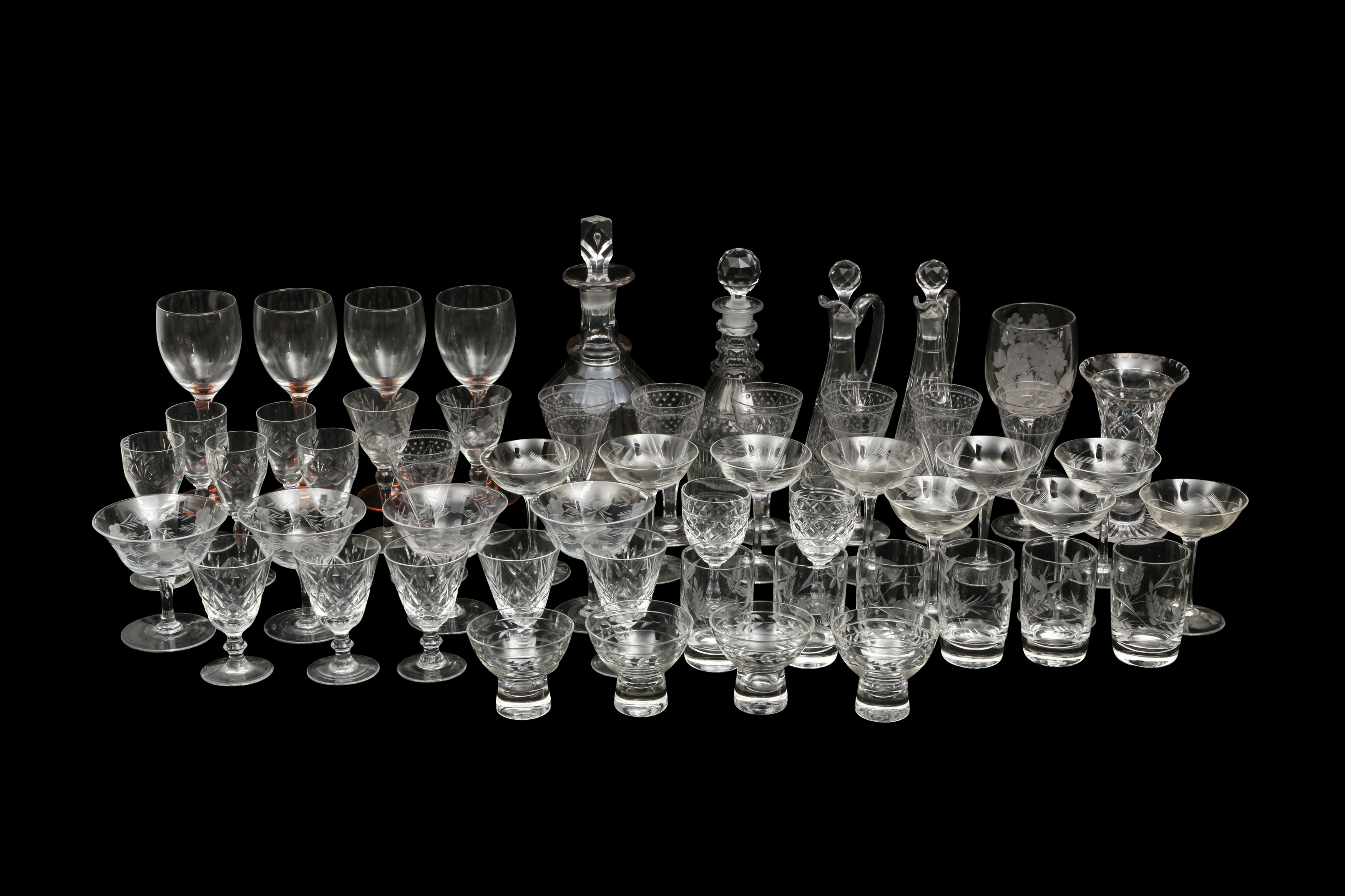 Lot 438 - A COLLECTION OF GLASSWARE, 19TH CENTURY AND