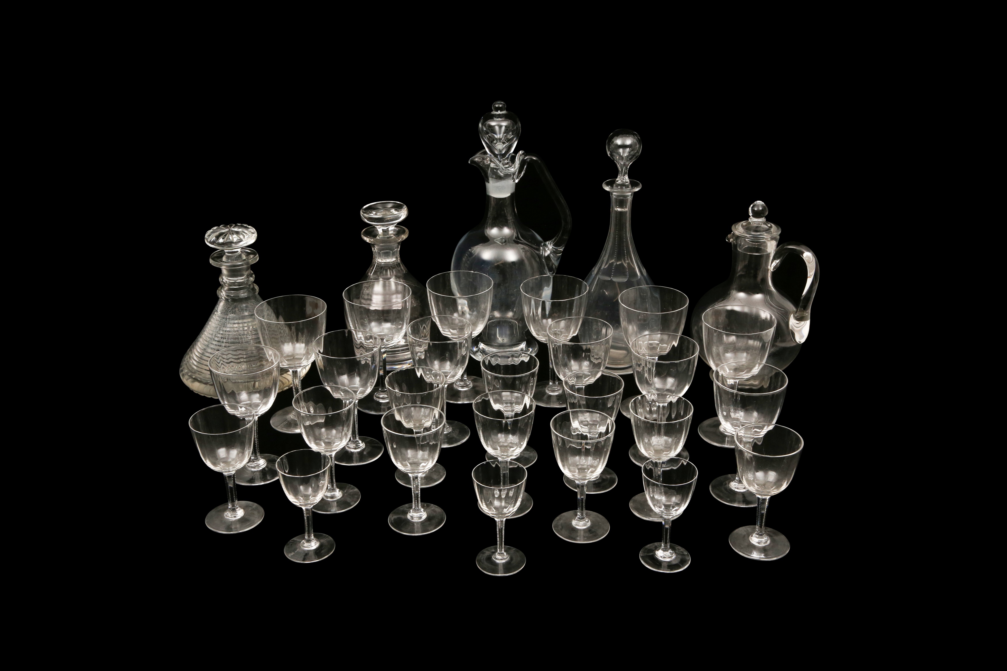 Lot 439 - A SELECTION OF DECANTERS AND DRINKING