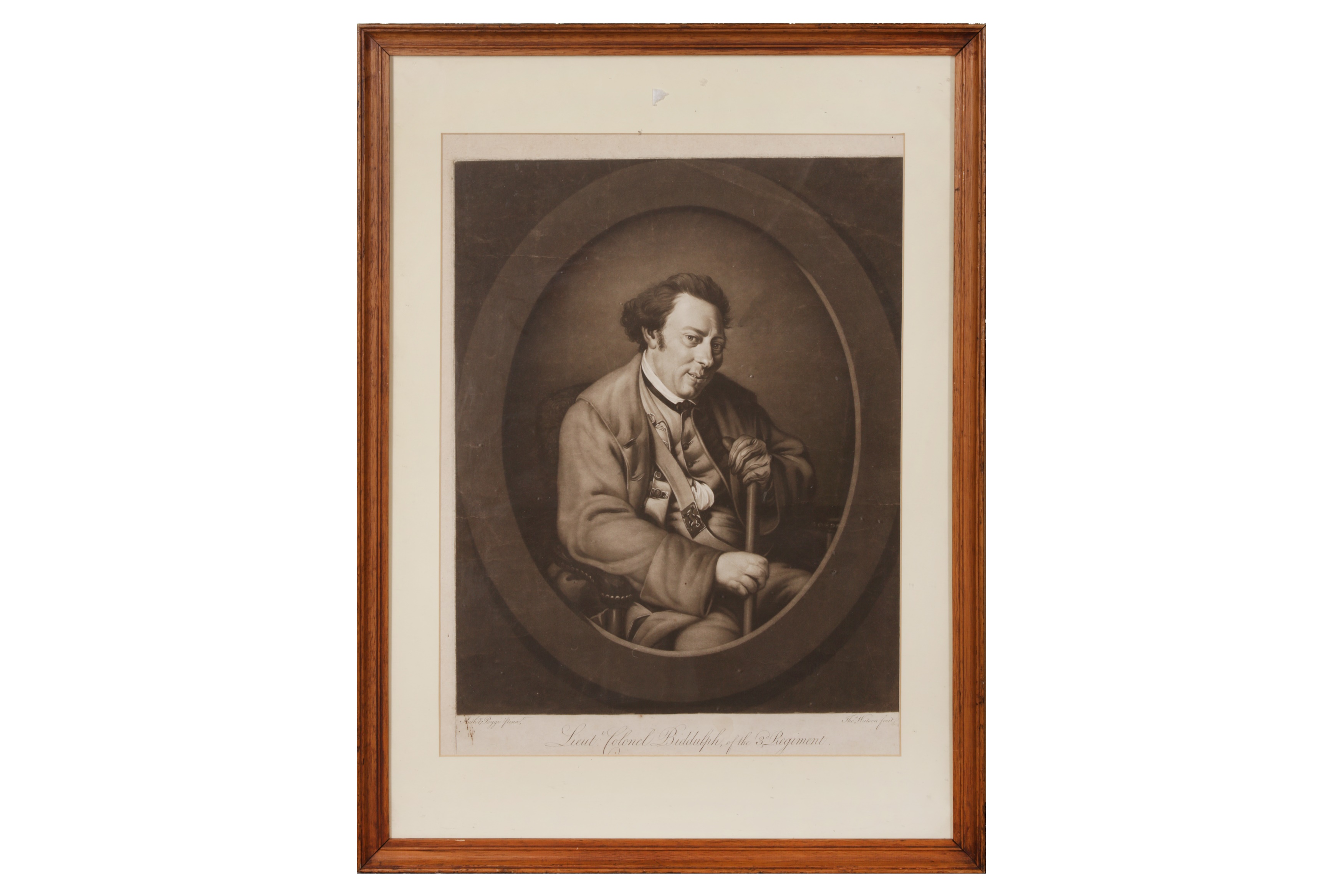 Lot 159 - Mezzotint portraits.-