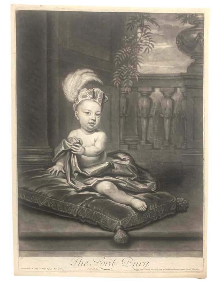 Lot 141 - Mezzotint portraits.-