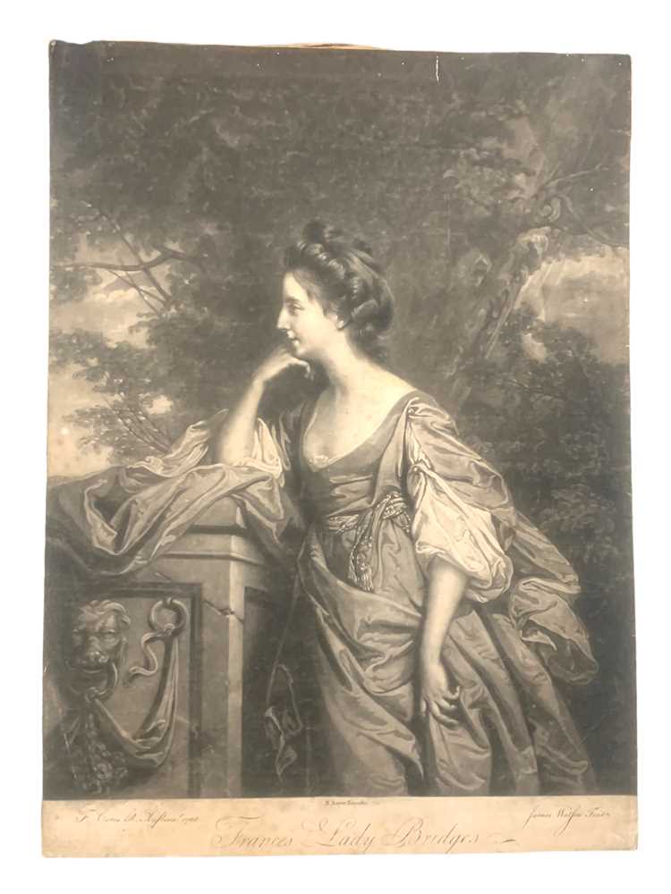 Lot 141 - Mezzotint portraits.-