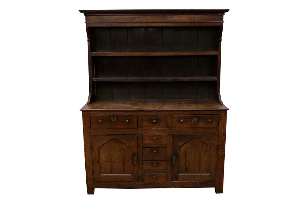 Lot 255 - AN 18TH CENTURY OAK DRESSER