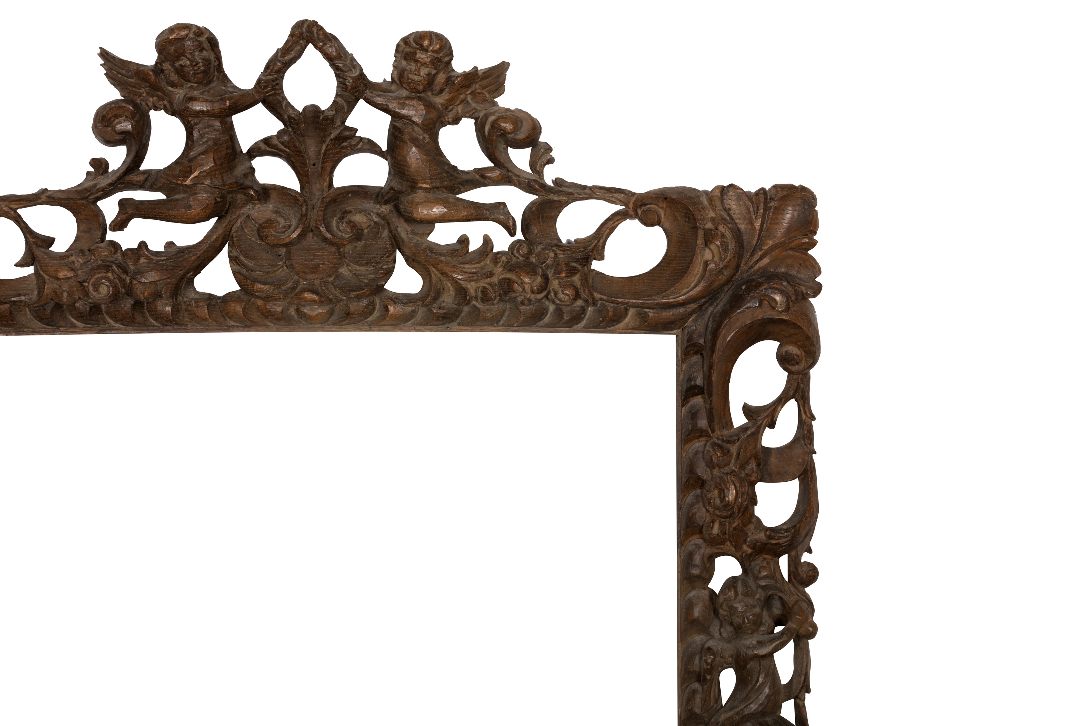 Lot 212 - A DUTCH 18TH CENTURY STYLE OAK CARVED AND