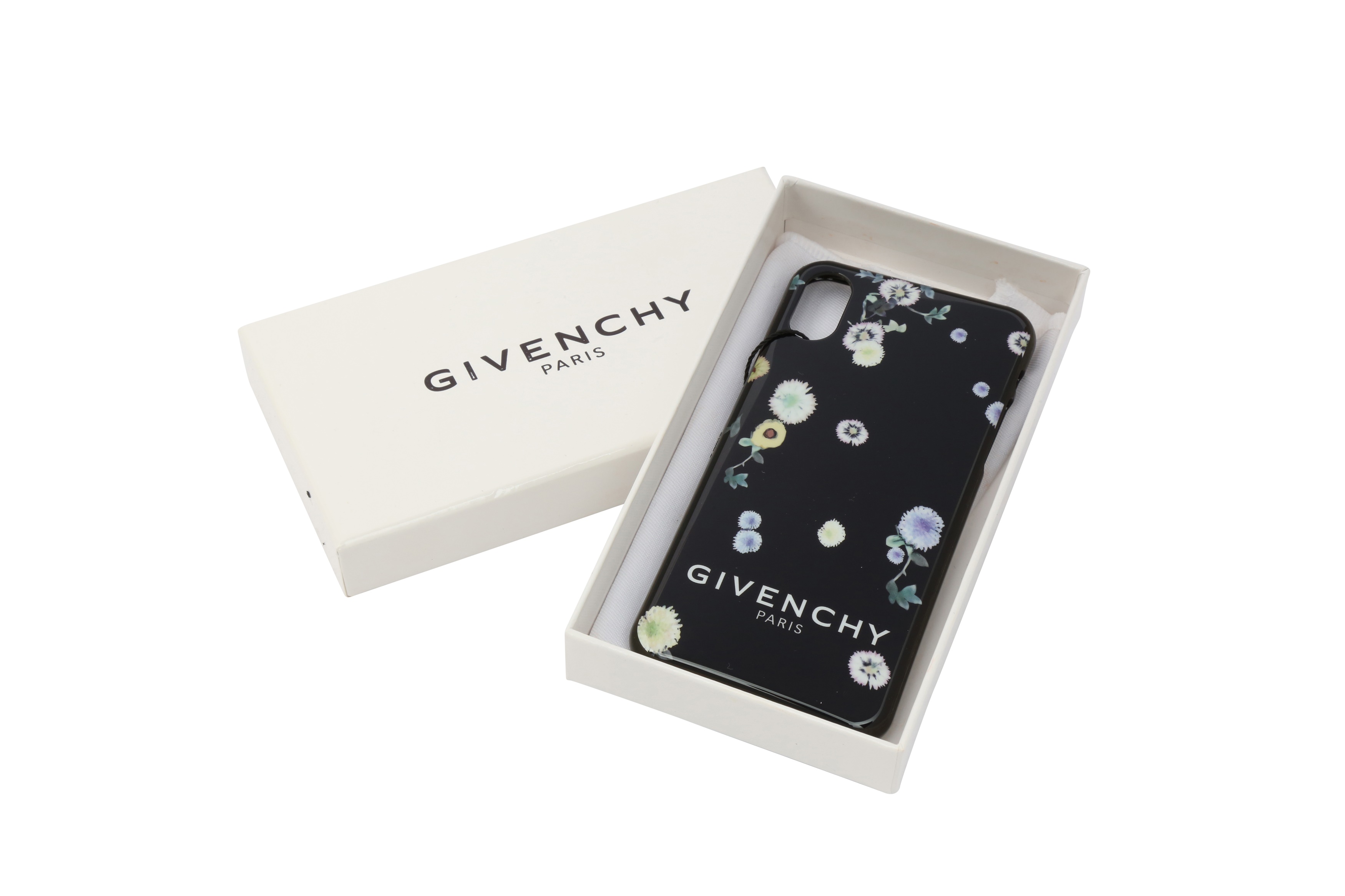 Lot 553 - Givenchy Black Floral iPhone X Case