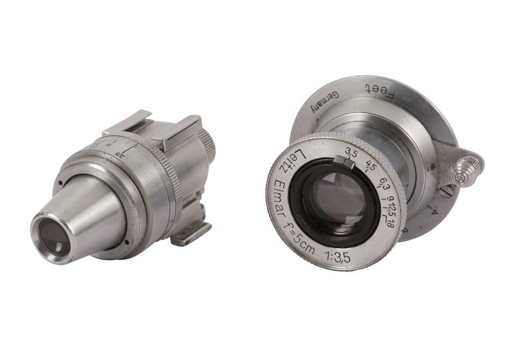 Lot 104 - A Leitz Elmar 5cm f/3.5 Lens with VIDOM