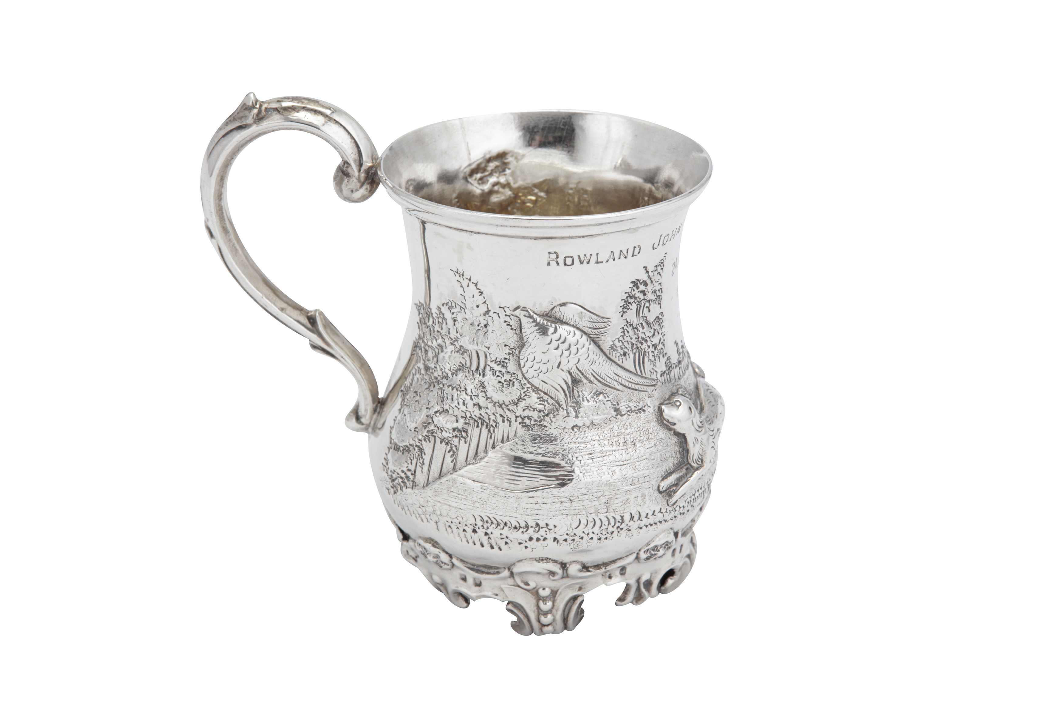 Lot 398 - A Victorian sterling silver christening mug,