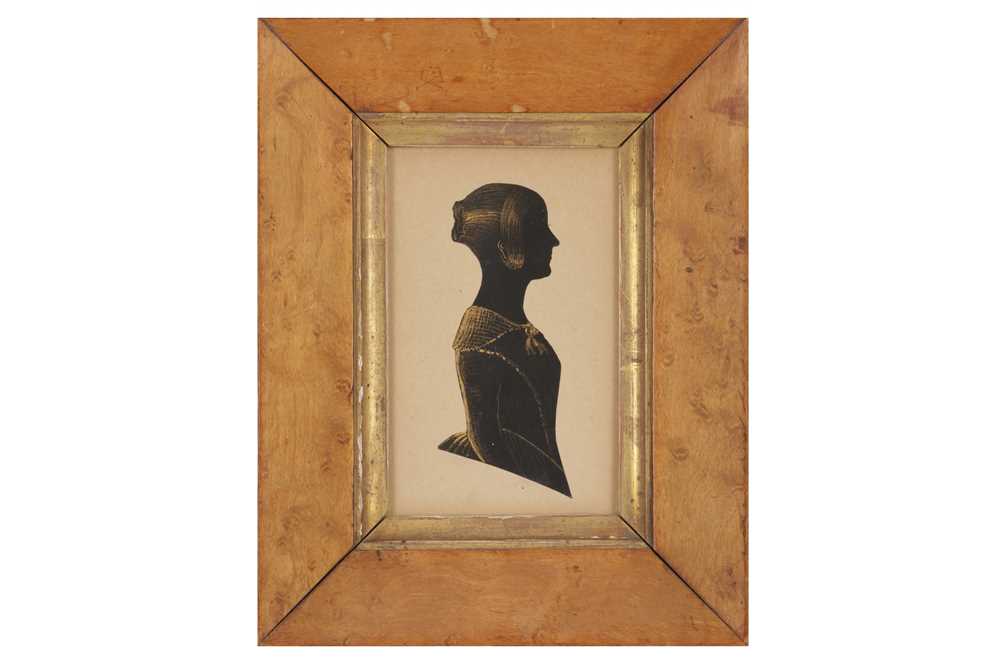 Lot 353 - A PAIR OF 19TH CENTURY SILHOUETTE MINIATURES
