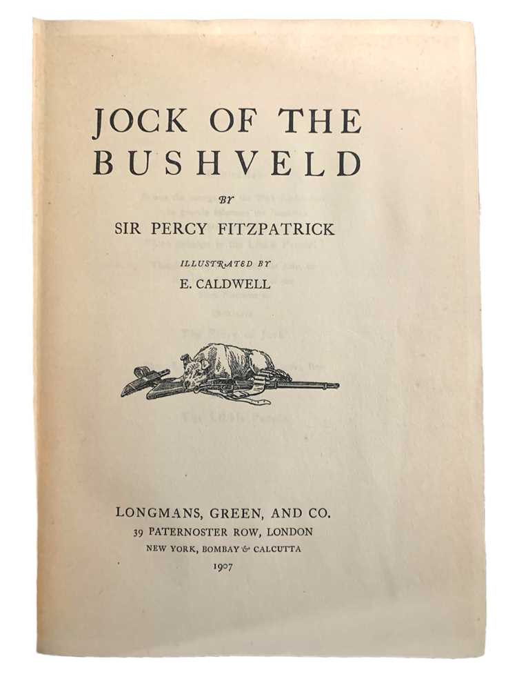 Lot 48 - Fitzpatrick (Sir Percy) Jock of the Bushveld