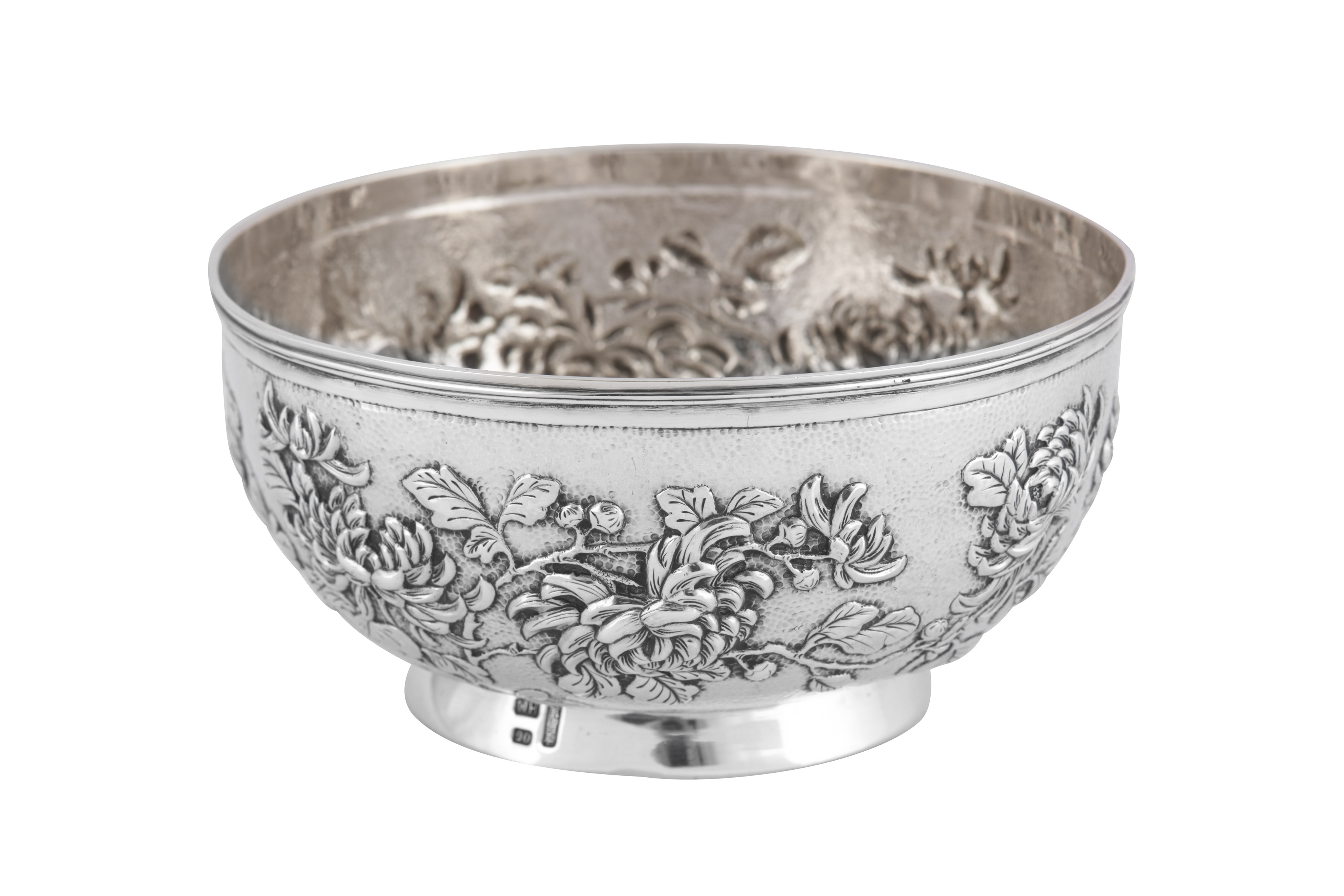 Lot 215 - A late 19th century Chinese Export silver
