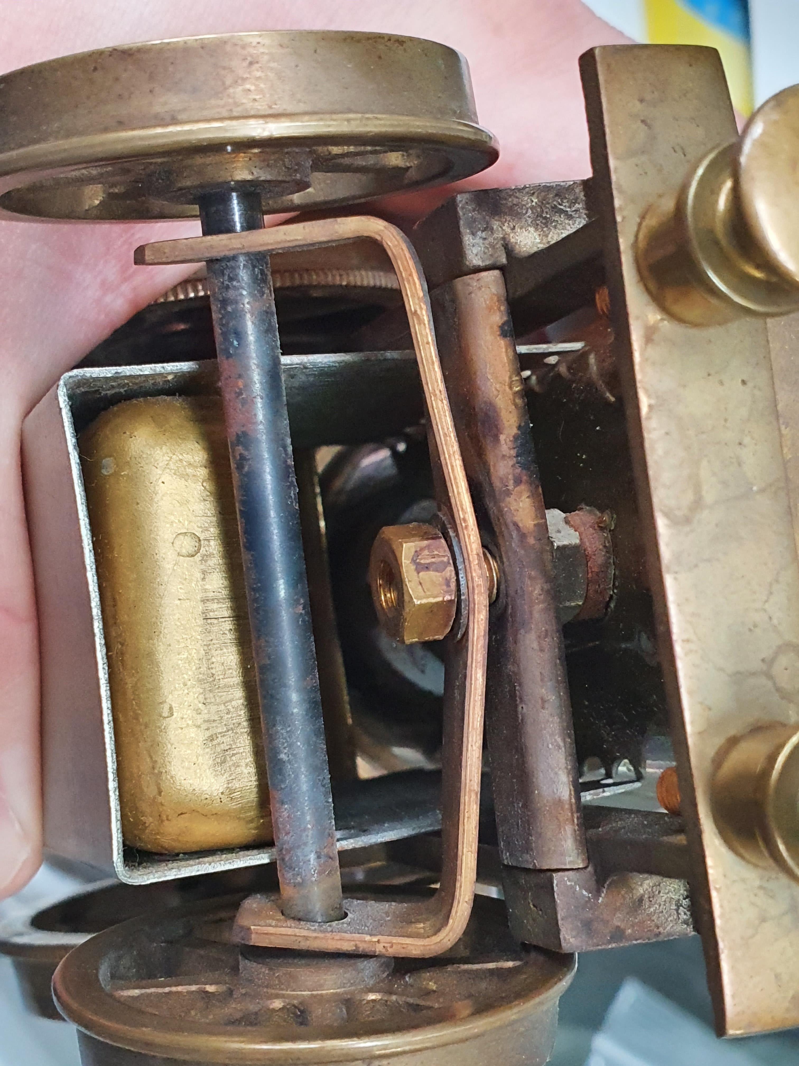 Lot 154 - A BRASS SCRATCH BUILT MODEL OF A BIRMINGHAM