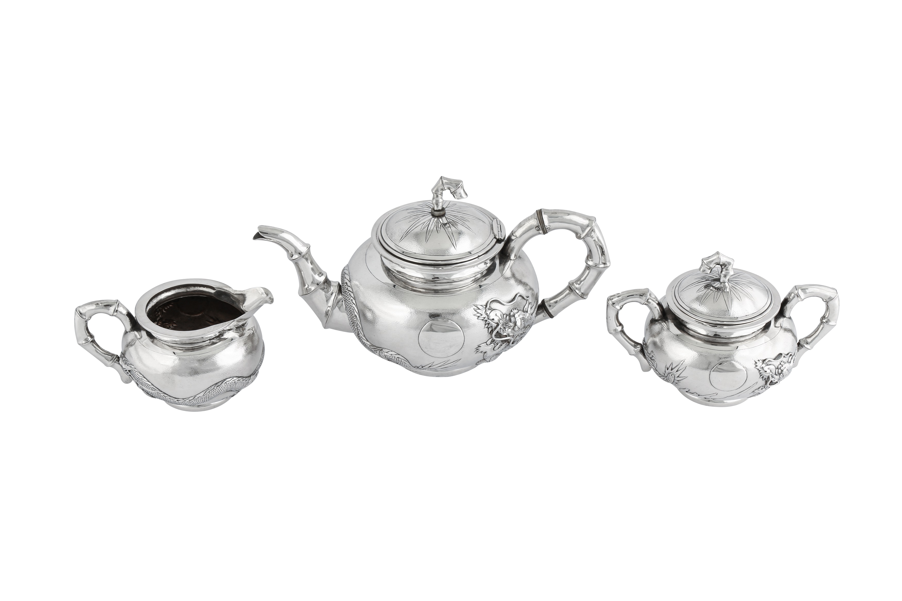 Lot 234 - An early 20th century Chinese Export silver