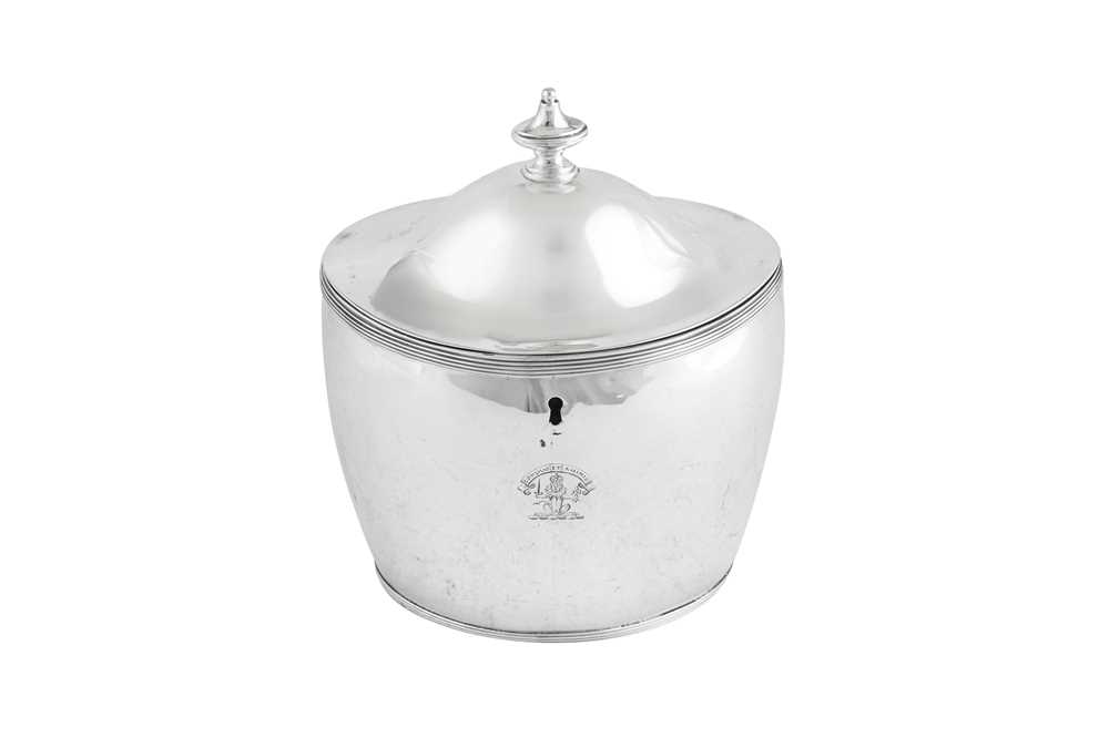 Lot 567 - A George III Scottish sterling silver tea