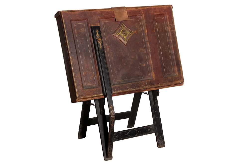 Lot 163 - AN AESTHETIC MOVEMENT FOLIO STAND