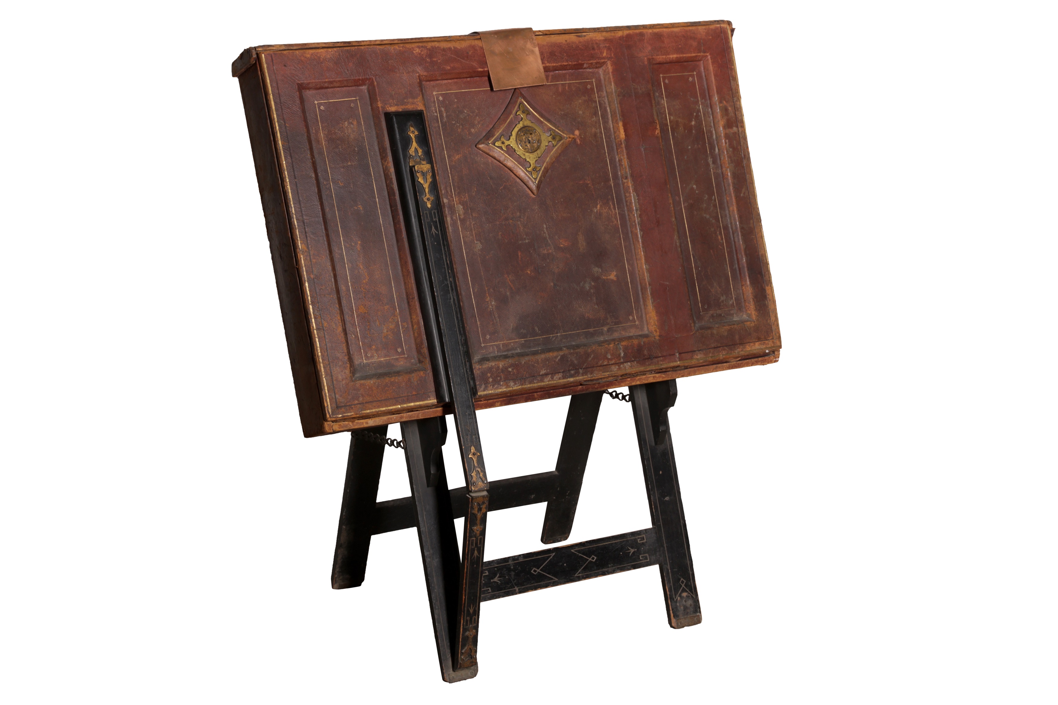 Lot 163 - AN AESTHETIC MOVEMENT FOLIO STAND
