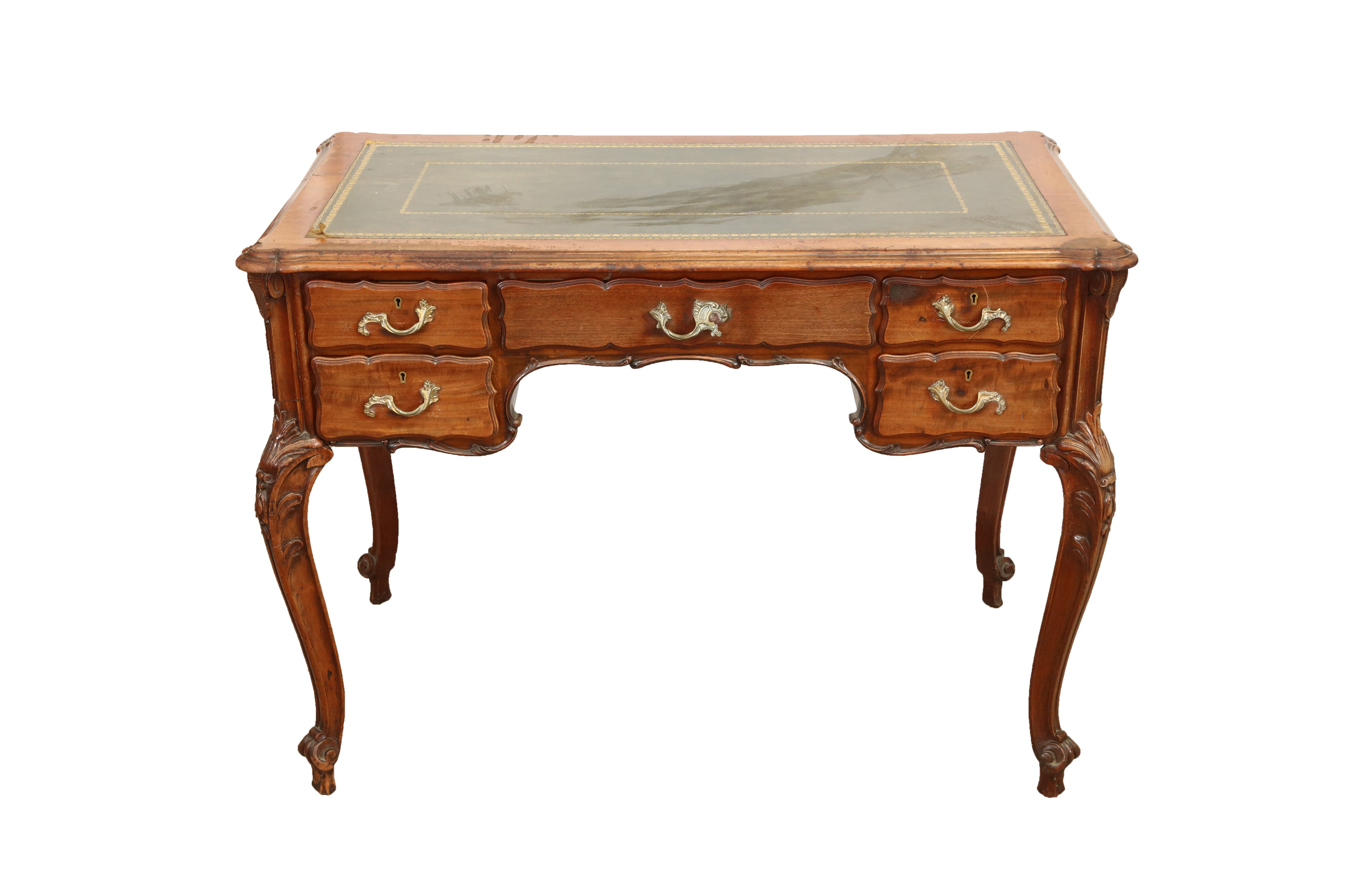Lot 6 - A ROCOCO REVIVIAL MAHOGANY LADIES WRITING DESK