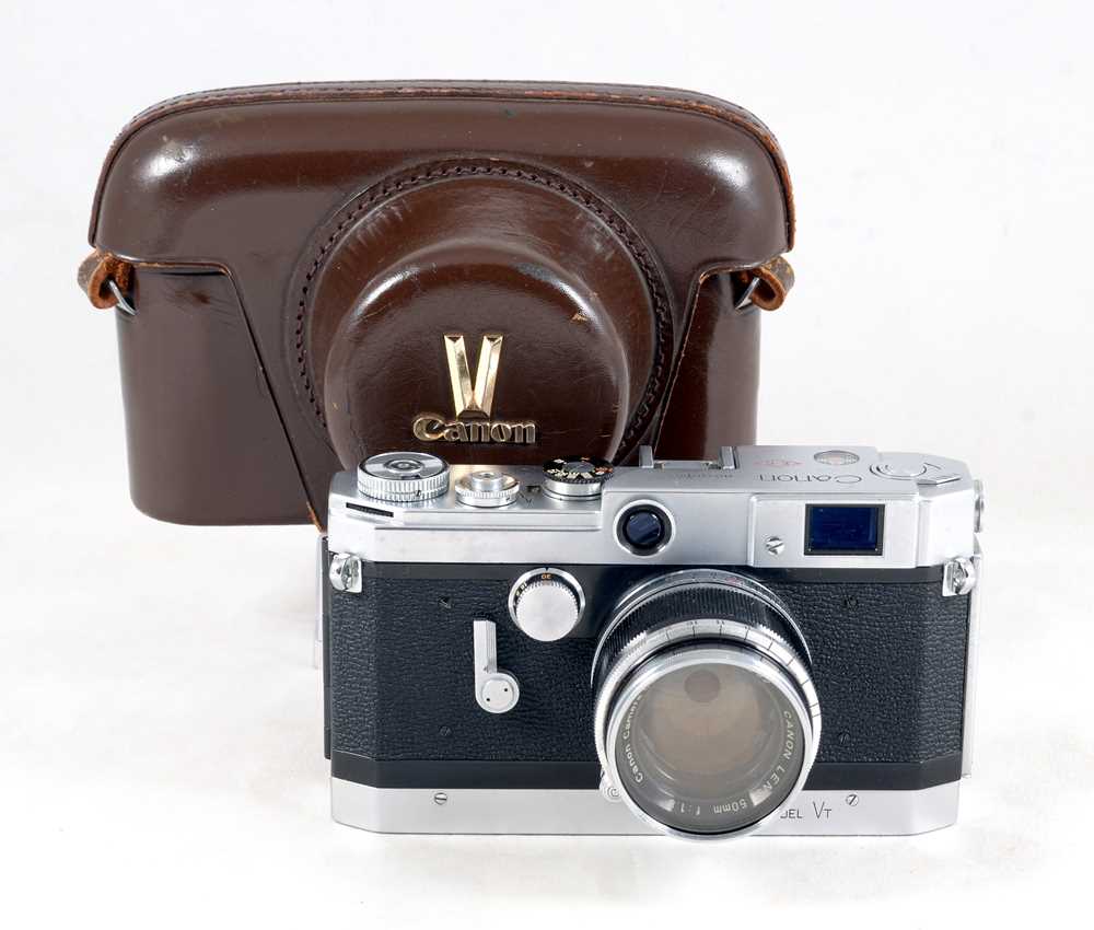 Lot 427 - Canon VT Rangefinder Camera & 50mm Lens.