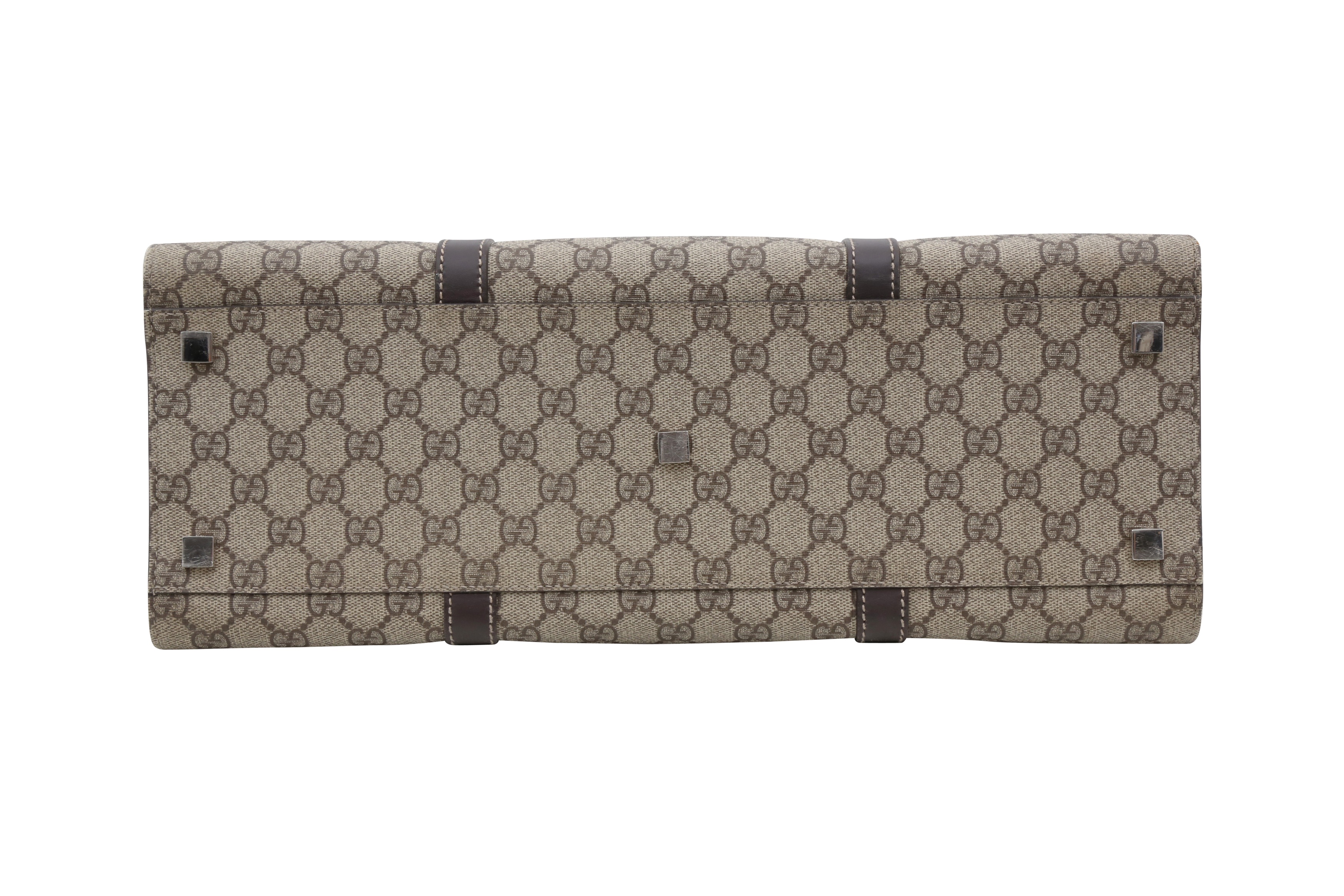 Lot 185 - Gucci Beige Monogram Supreme Large Tote