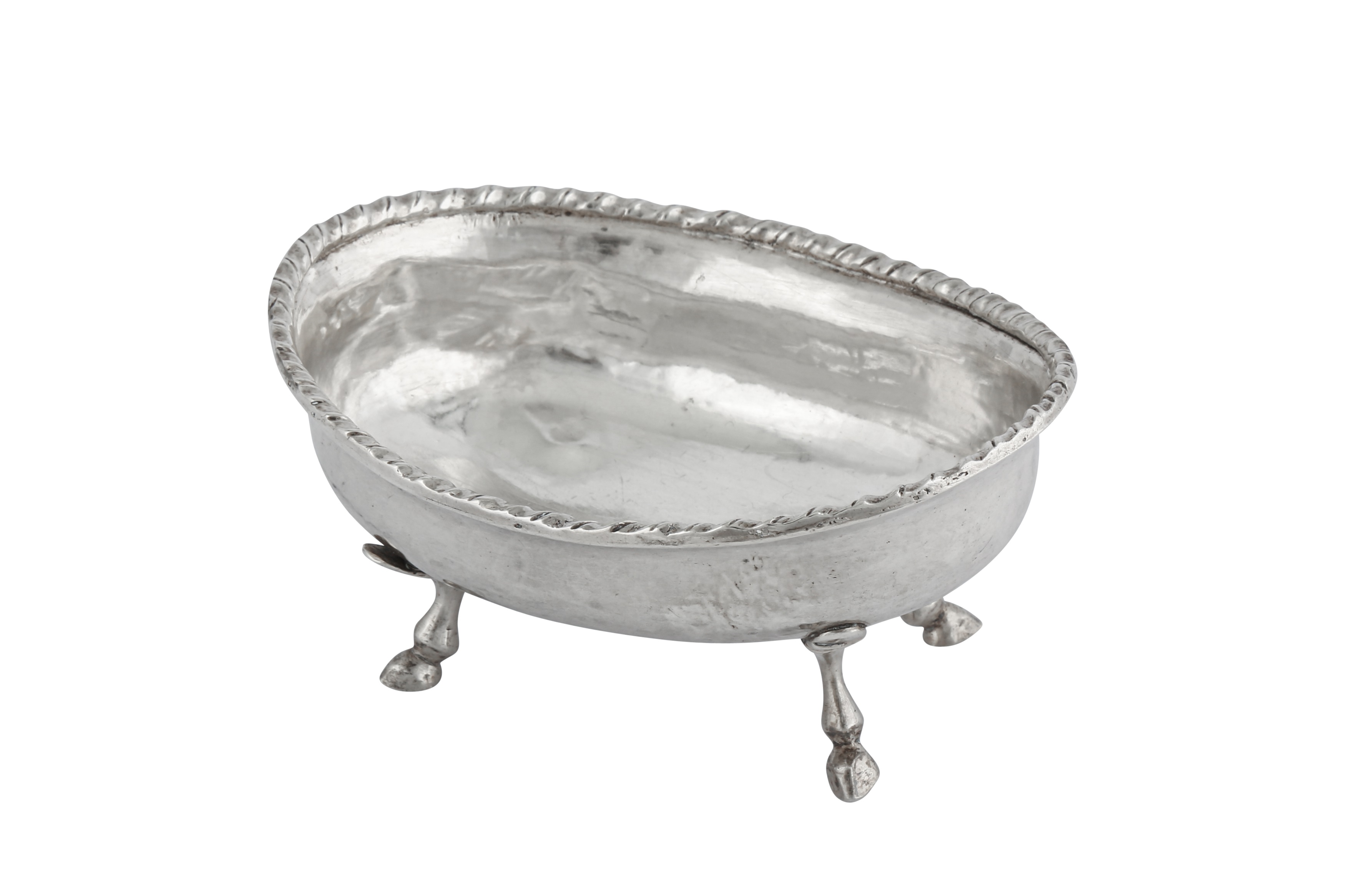 Lot 343 - A late 18th century Italian silver salt,