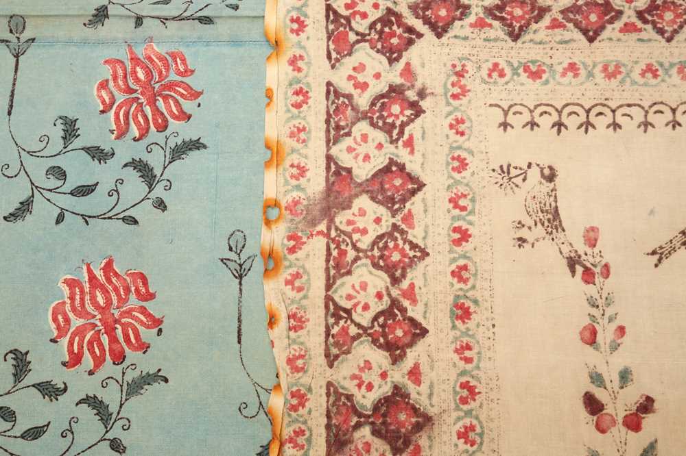 Lot 534 - AN INDIAN CHINTZ COTTON HANGING