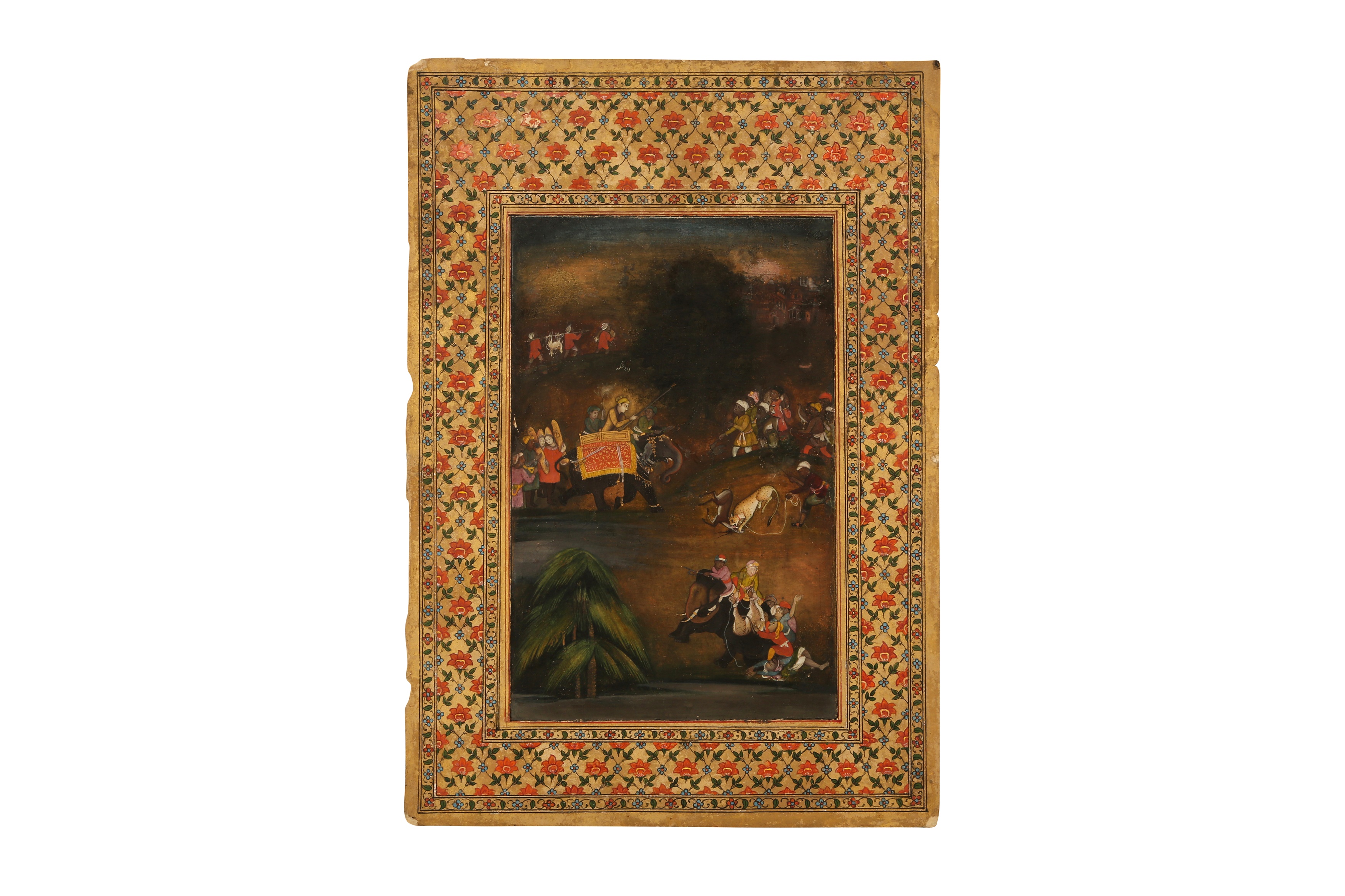 Lot 312 - A HUNTING SCENE