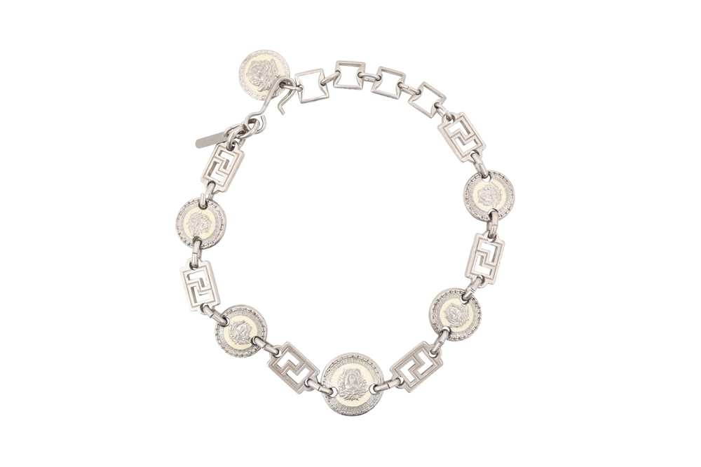 Lot 489 - Versace Medusa Logo Medallion Choker