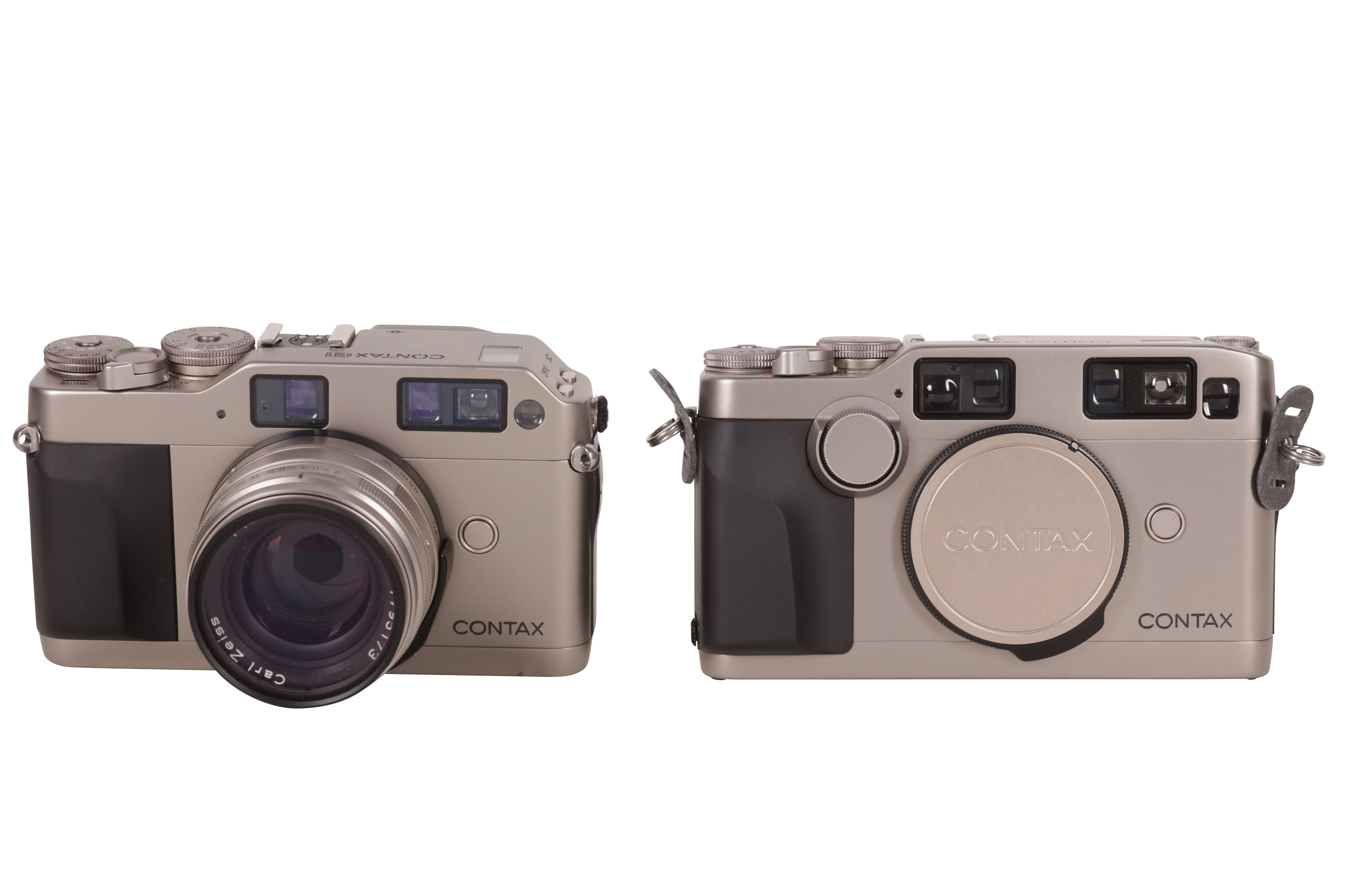 Lot 354 - A Contax G1 & G2 Rangefinder Camera Outfit