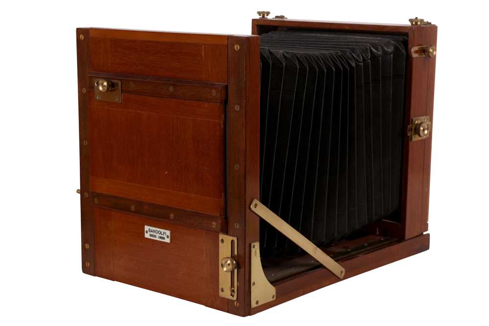 Lot 20 - A Whole Plate Gandolfi Studio Tailboard