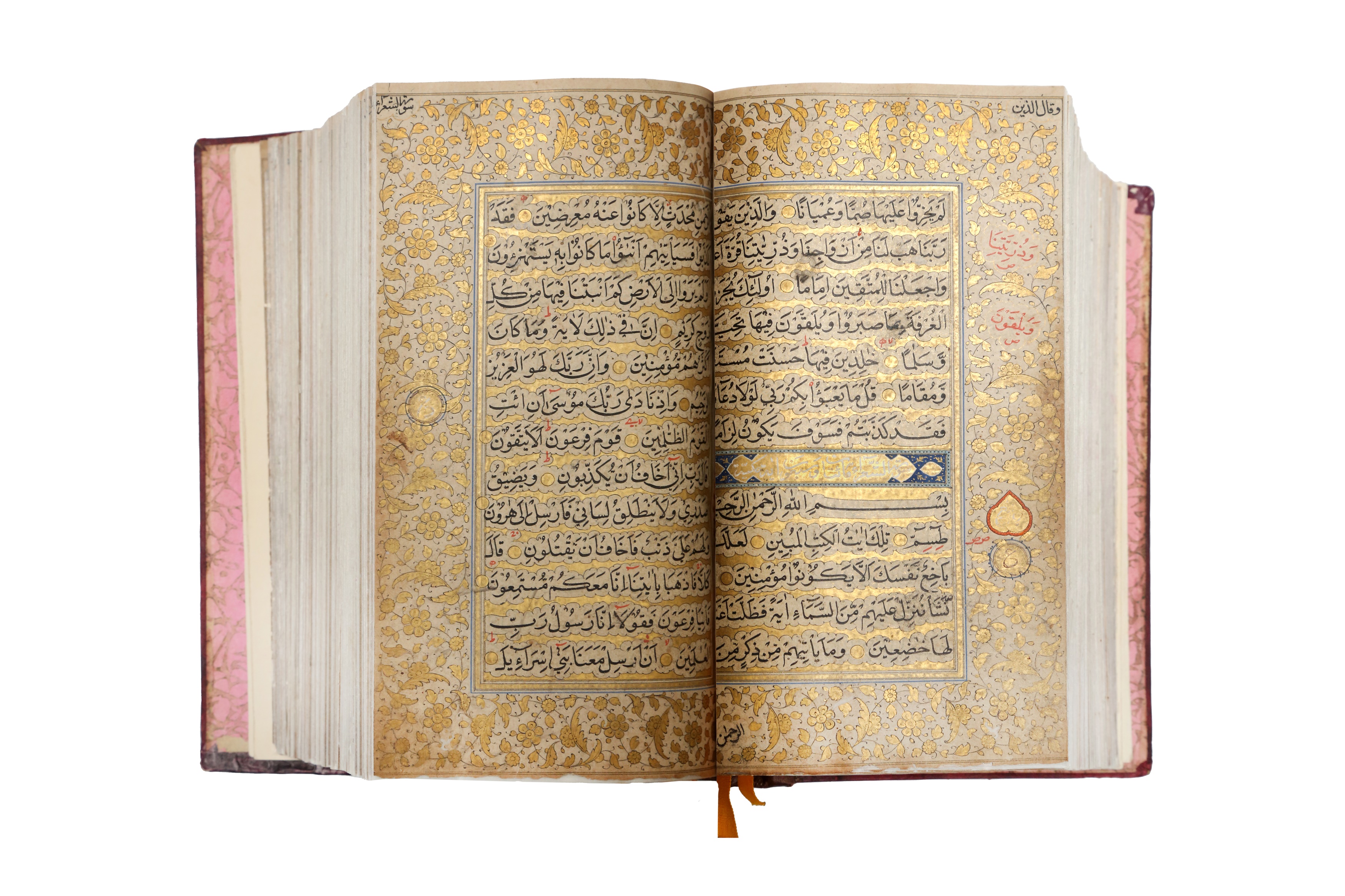 Lot 400 - A FINE MUGHAL INDIAN QUR’AN