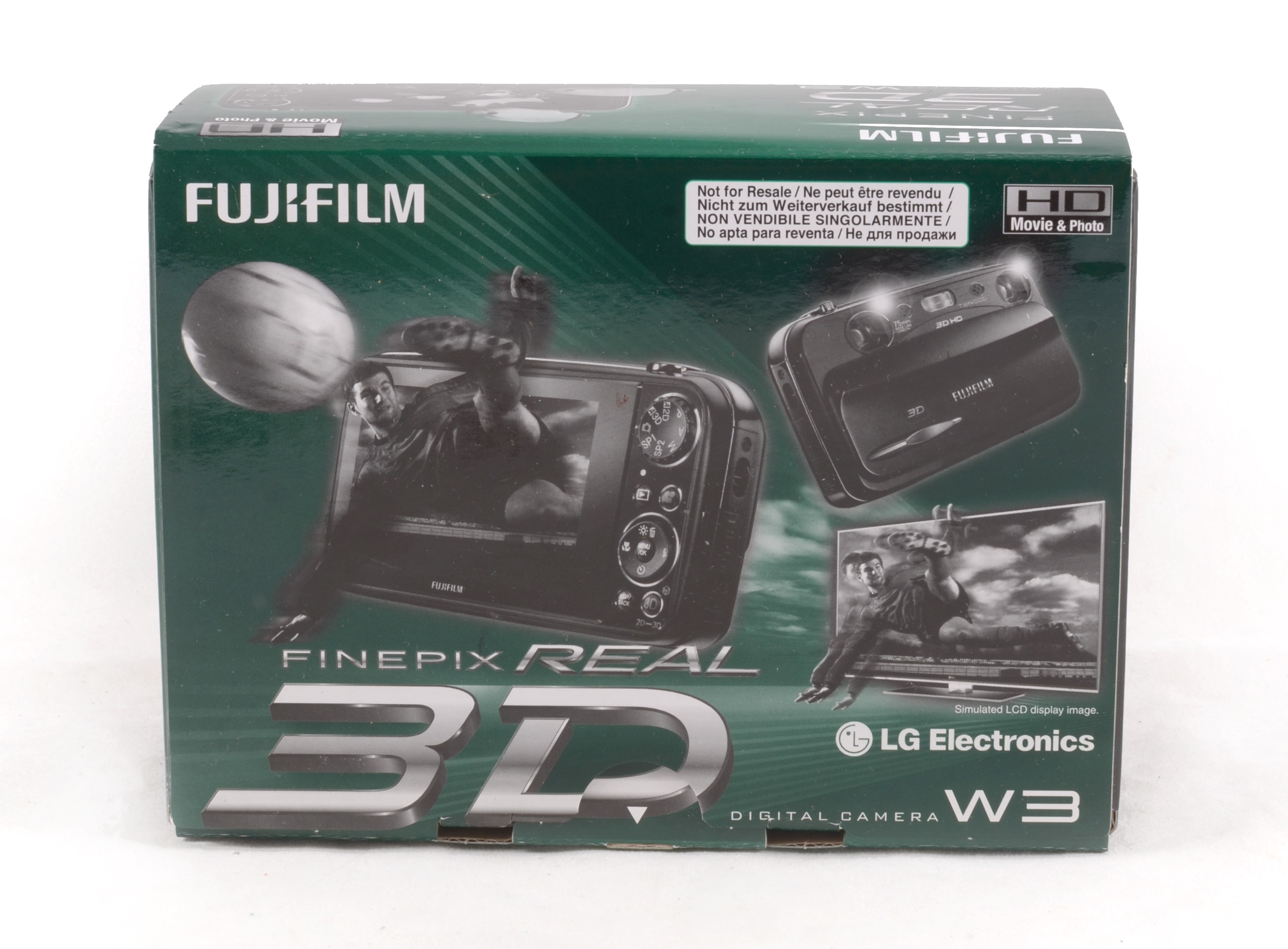 Lot 345 - Fuji Real 3D W3 Digital Stereo Camera, New,