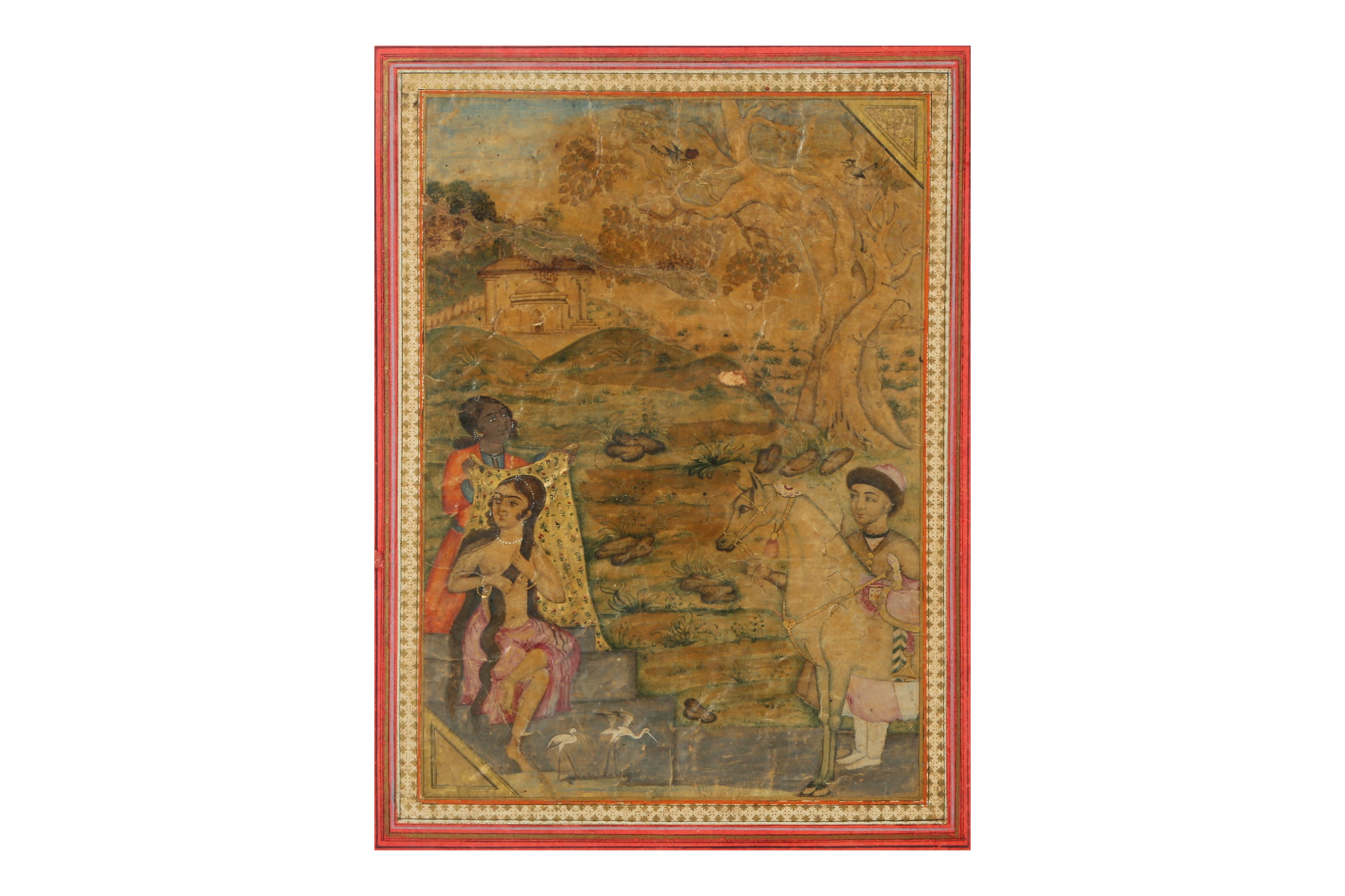 Lot 21 - THREE ILLUSTRATIONS FROM NIZAMI'S KHOSROW O