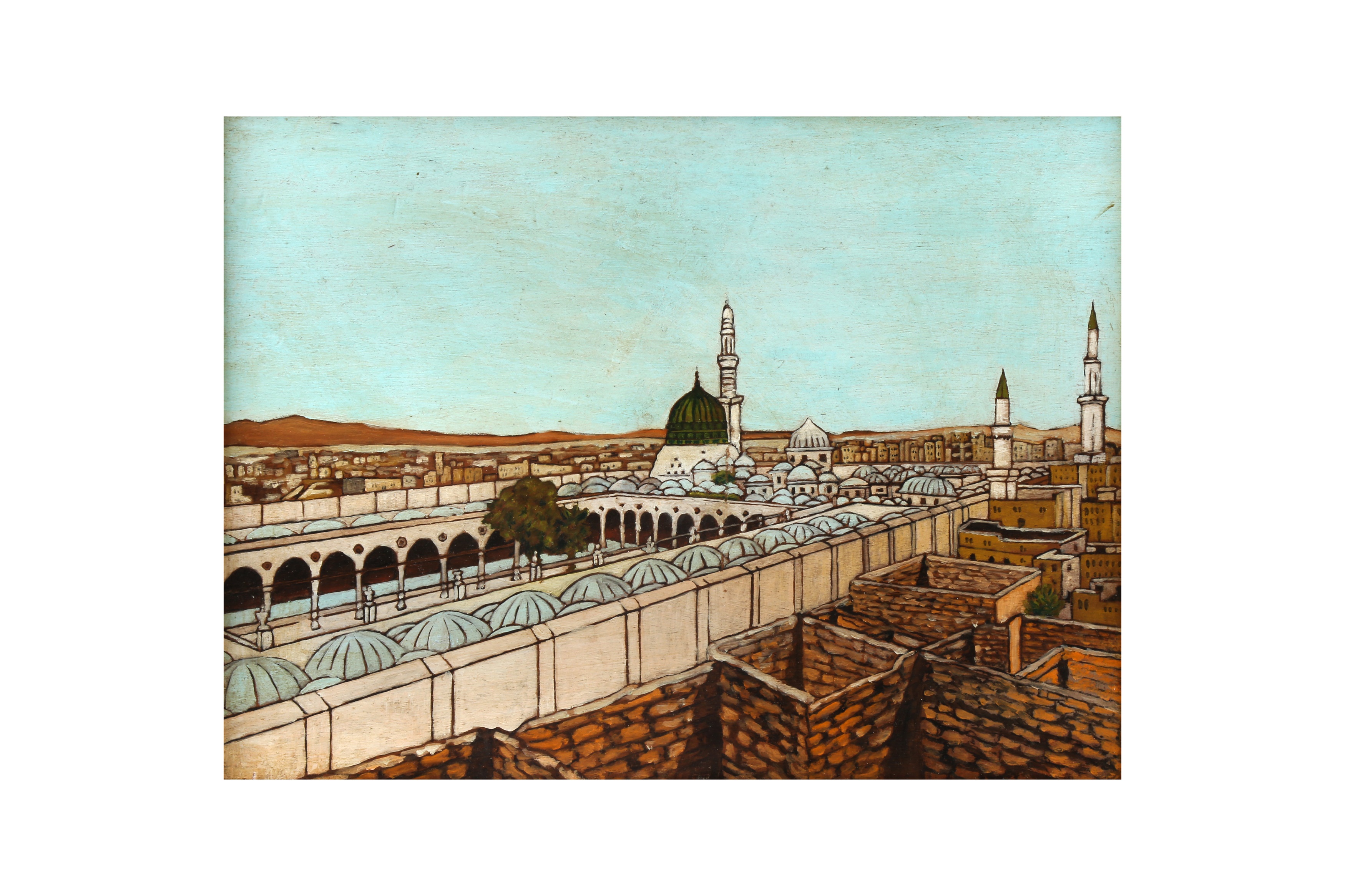 Lot 414 - TWO LANDSCAPE VIEWS OF MEDINA AND MECCA