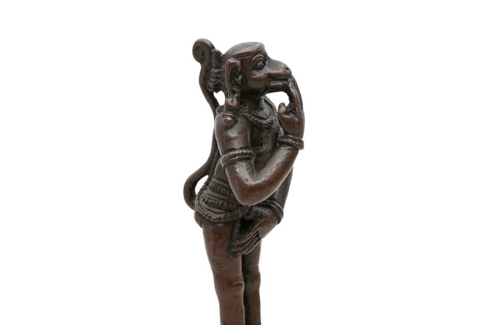 Lot 252 - EIGHT DEVOTIONAL COPPER ALLOY STATUETTES OF