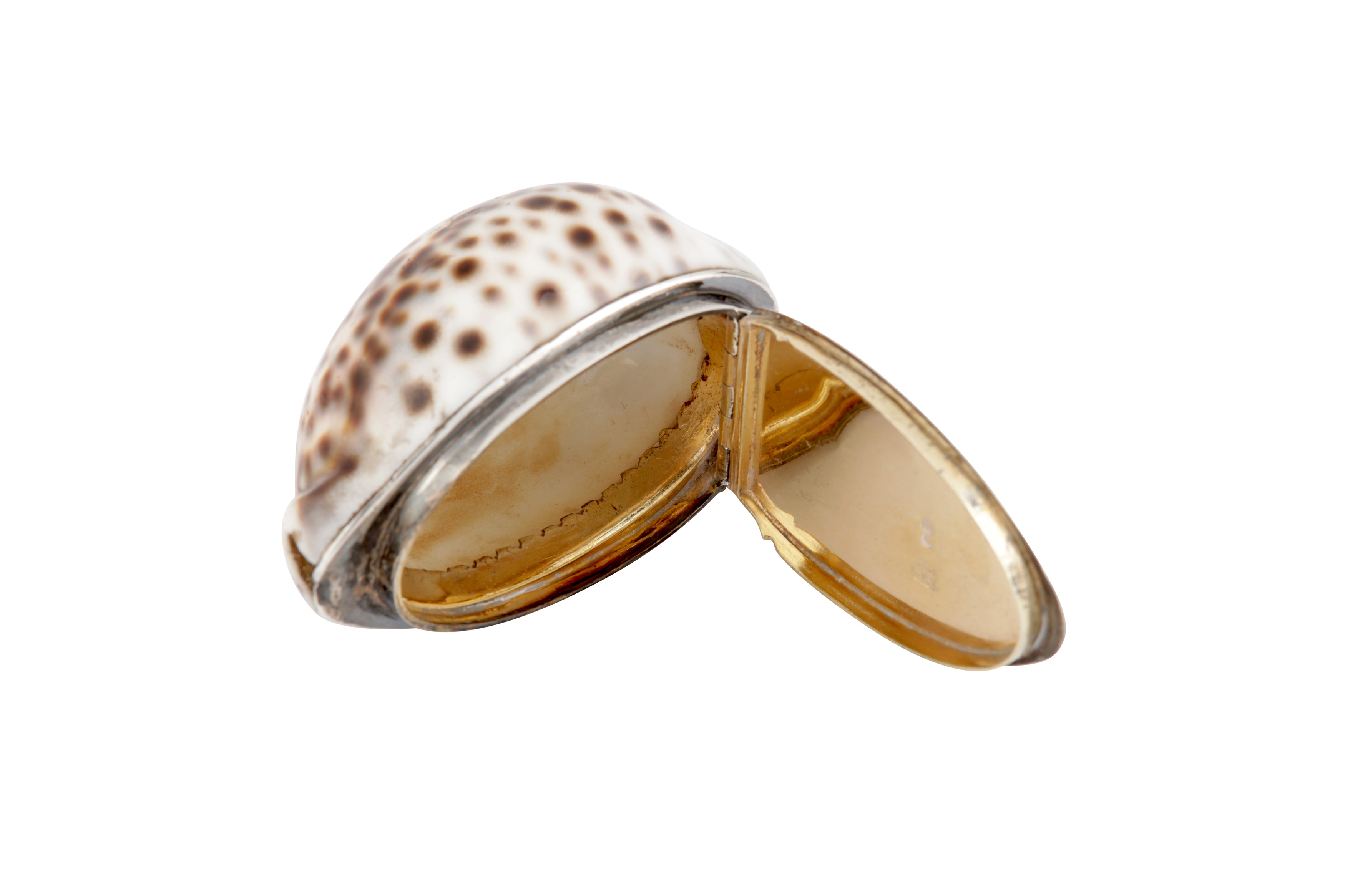 Lot 49 - A GEORGE IV STERLING SILVER MOUNTED TIGER