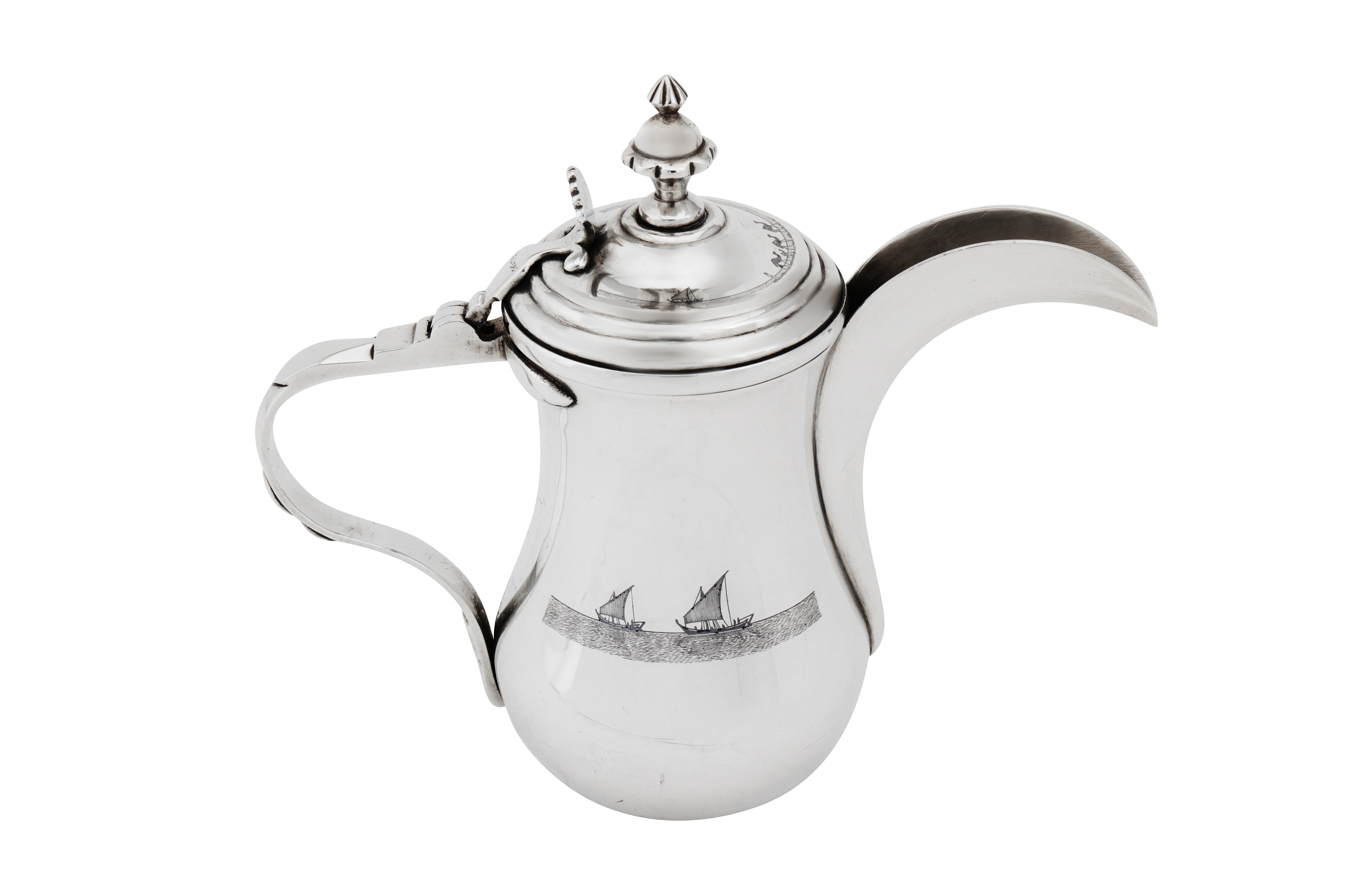 Lot 454 - An early 20th century Iraqi silver and