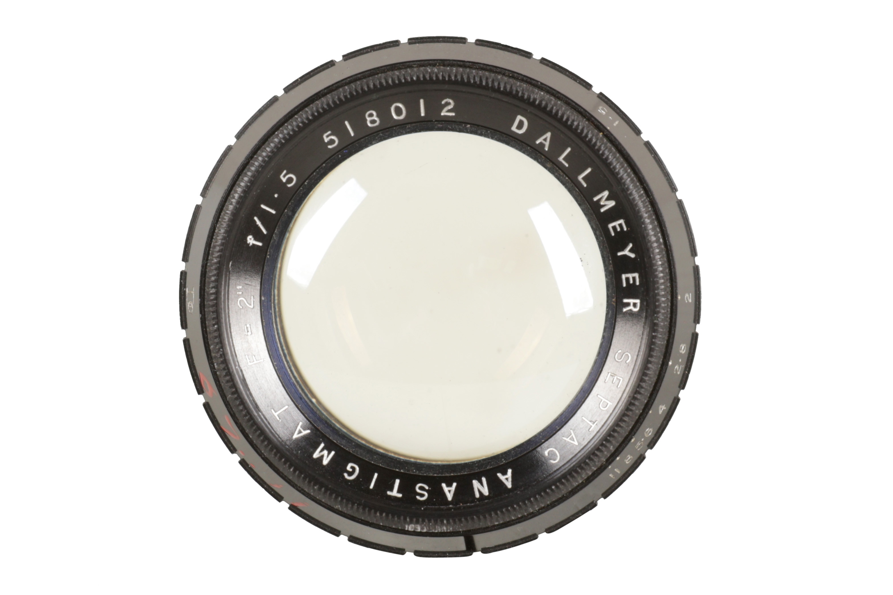 Lot 322 - A Dallmeyer 2" f/1.5 Septac Anastigmat Lens