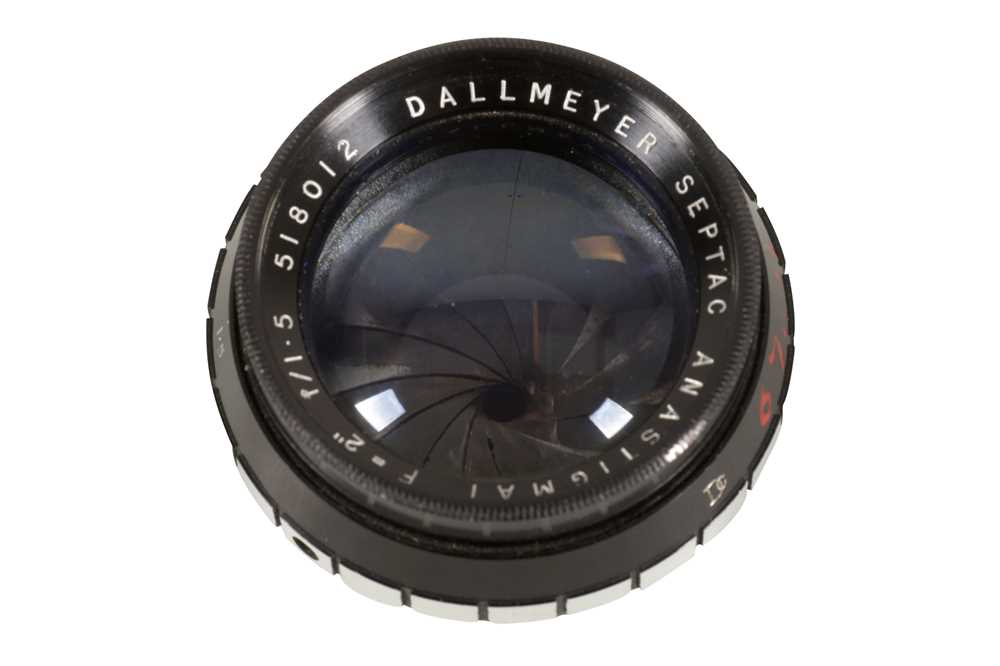 Lot 322 - A Dallmeyer 2" f/1.5 Septac Anastigmat Lens