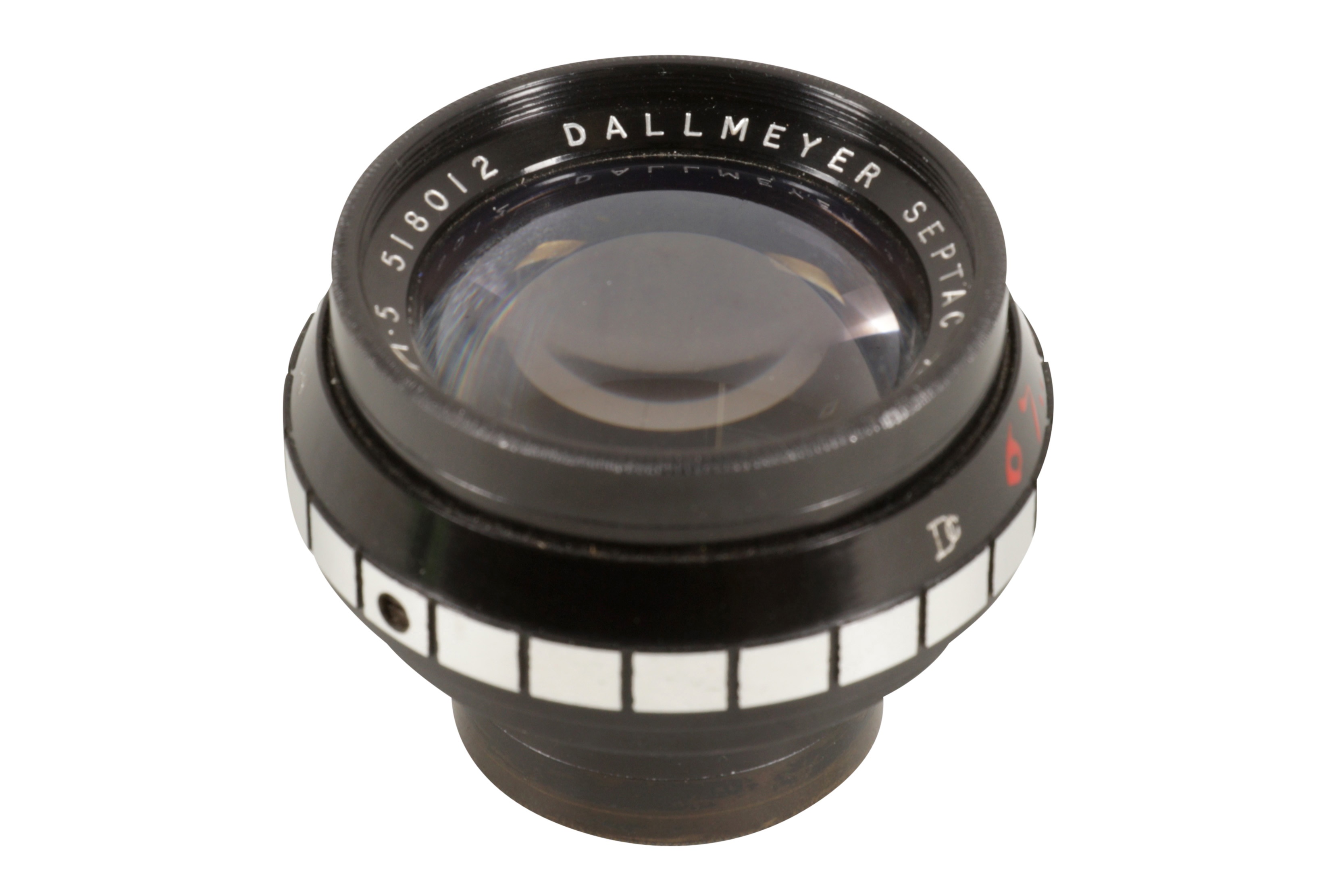Lot 322 - A Dallmeyer 2" f/1.5 Septac Anastigmat Lens