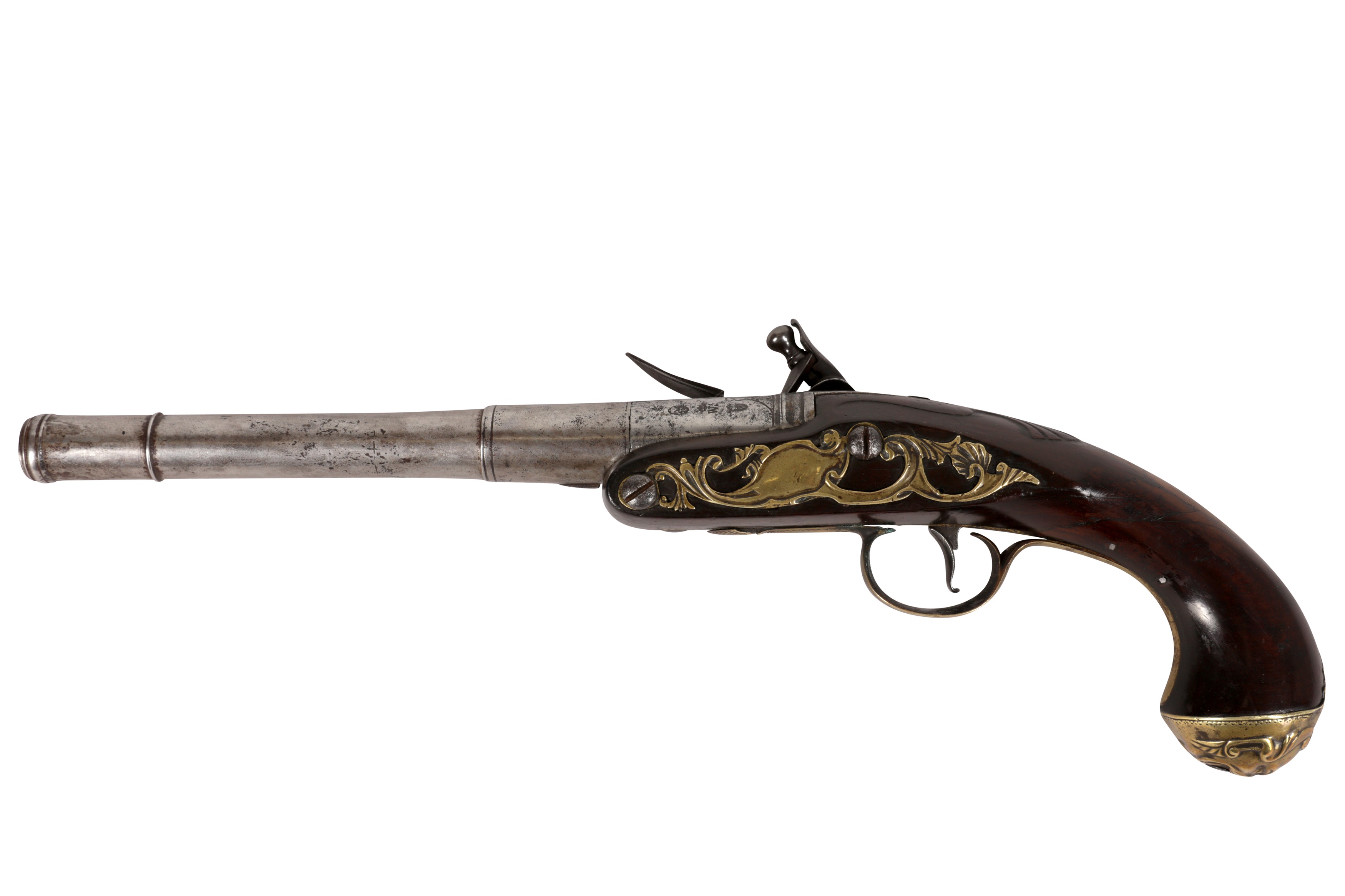 Lot 76 - QUEEN ANNE FLINTLOCK PISTOL
