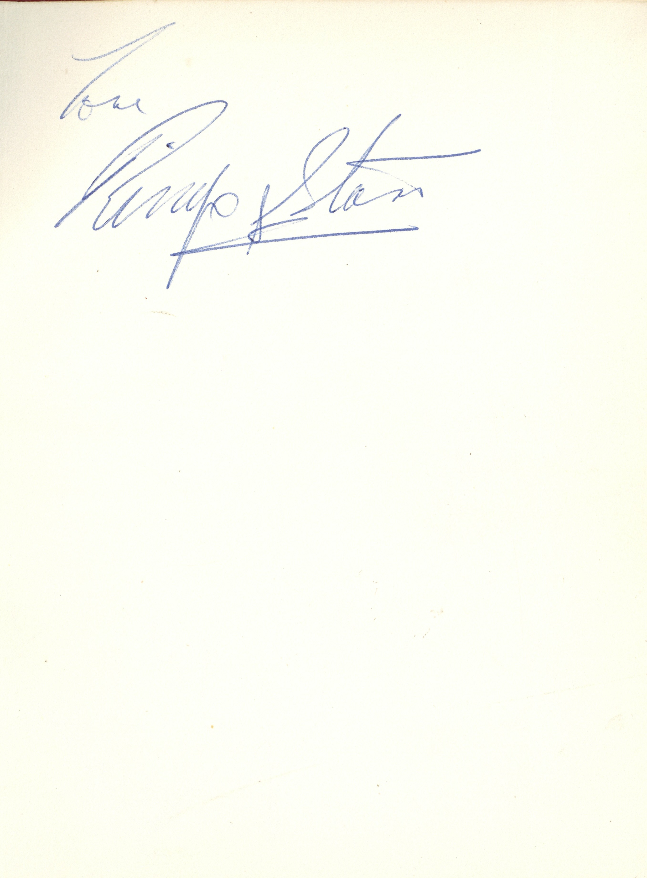 Lot 15 - Autograph Albums.- Incl. Ringo Starr