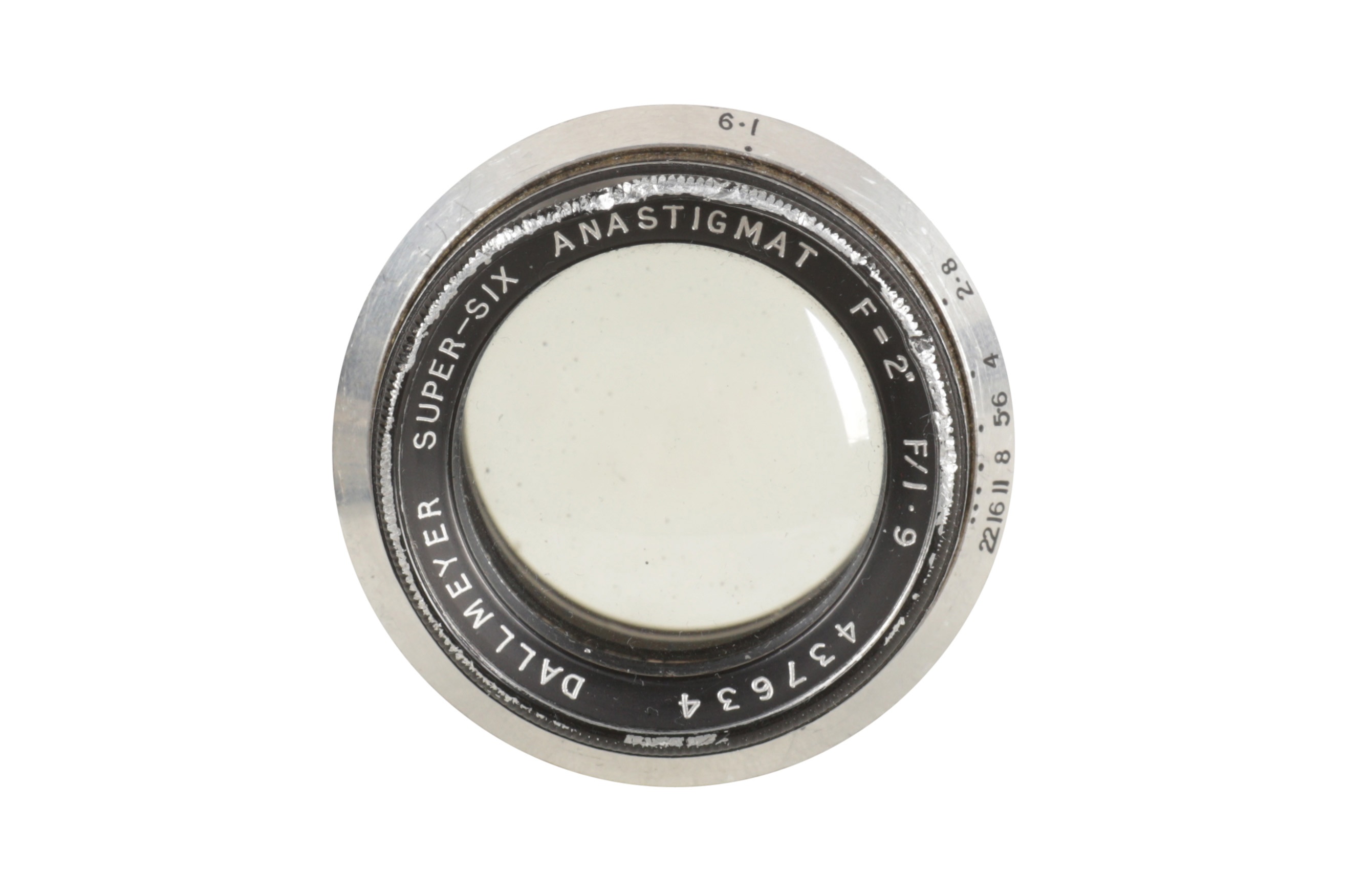 Lot 321 - A Dallmeyer 2" f/1.9 Super-Six Anastigmat