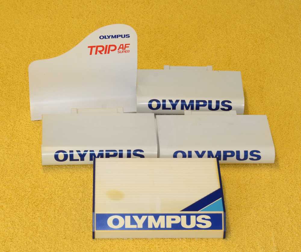 Lot 108 - Group of Olympus Point-of-Sale Advertising