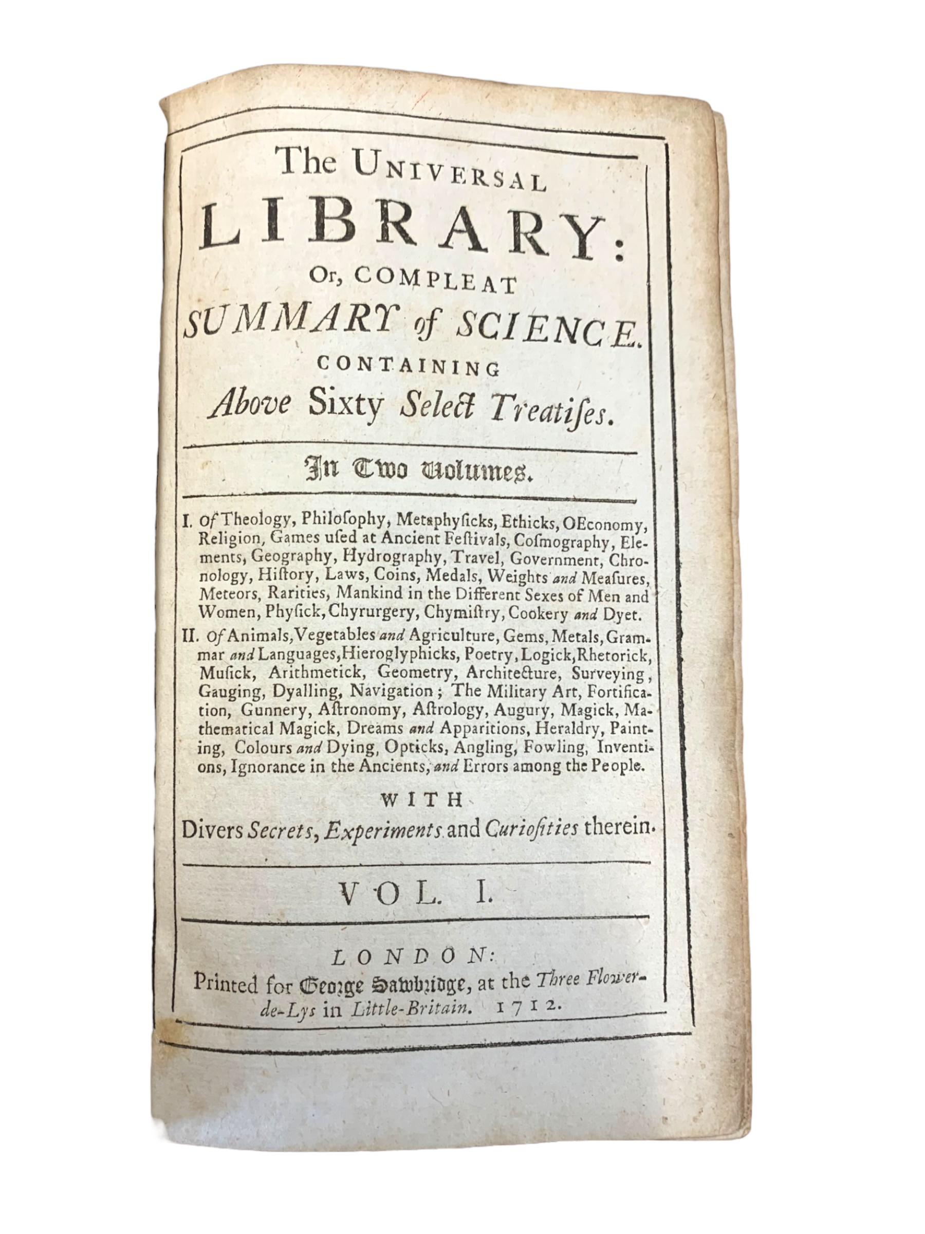 Lot 104 - Curzon (Henry) The universal library: or,