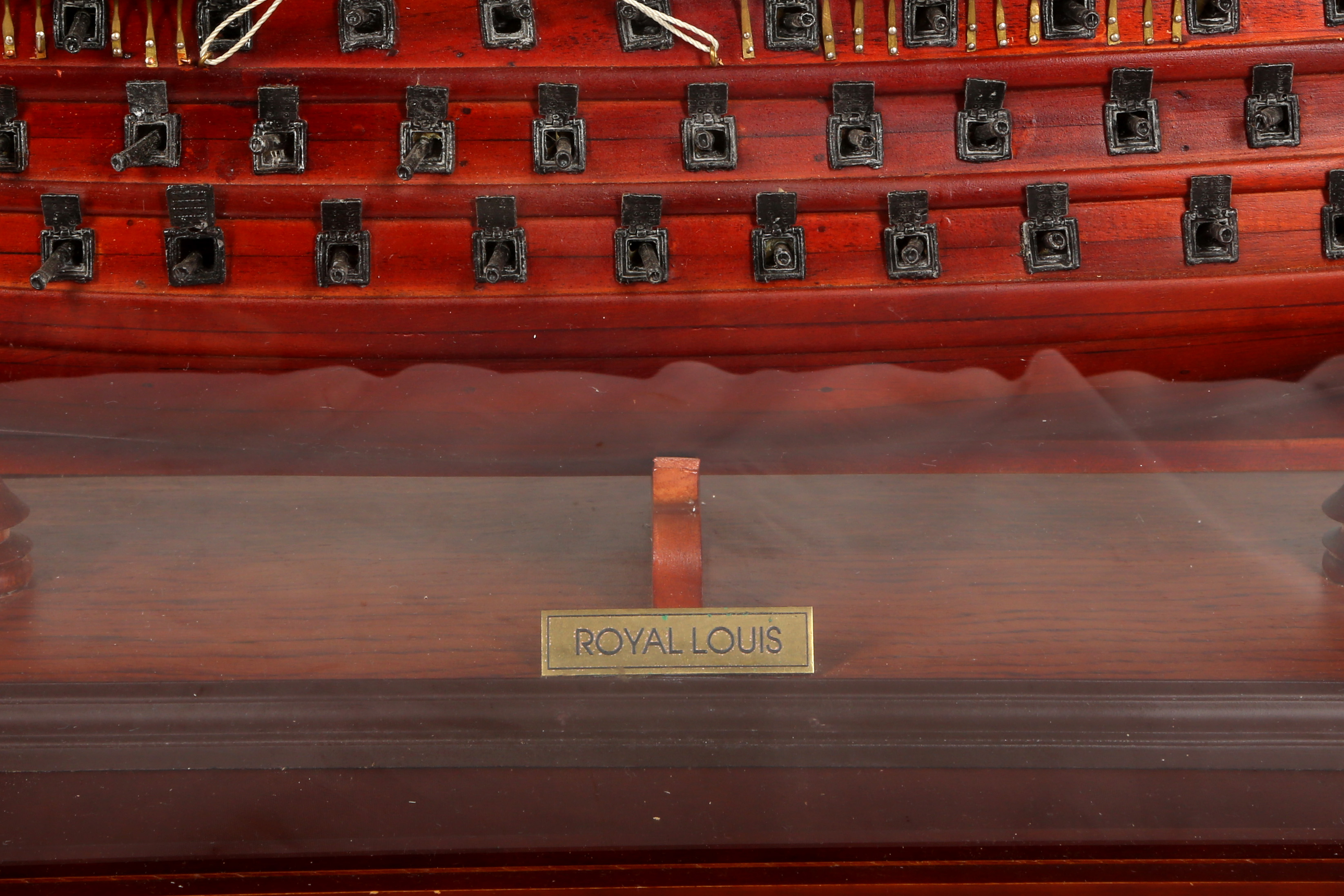 Lot 335 - A MODEL SHIP OF 'THE 'ROYAL LOUIS'