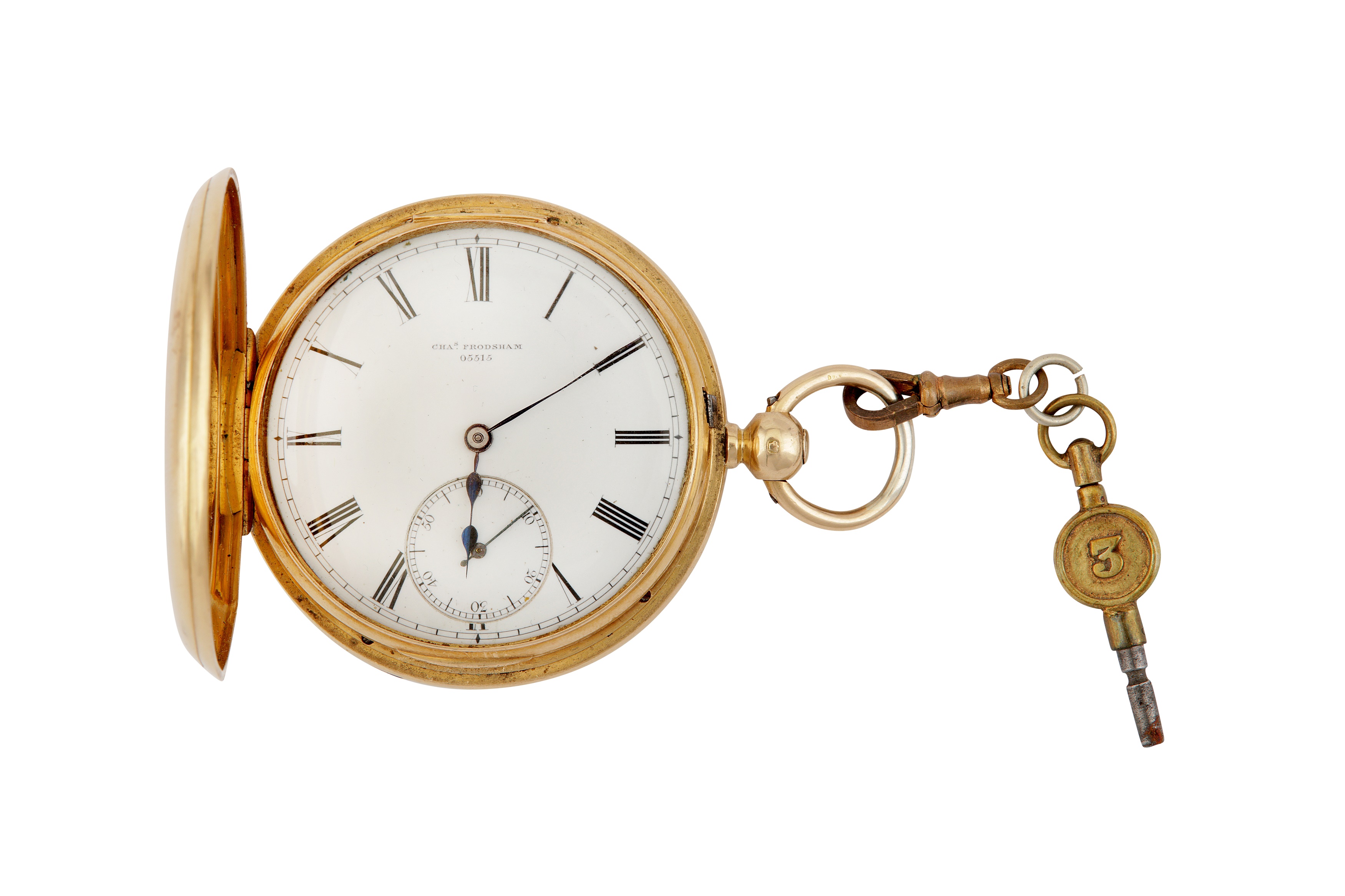 Lot 8 - POCKET WATCH, CHARLES FRODSHAM 18K YELLOW GOLD