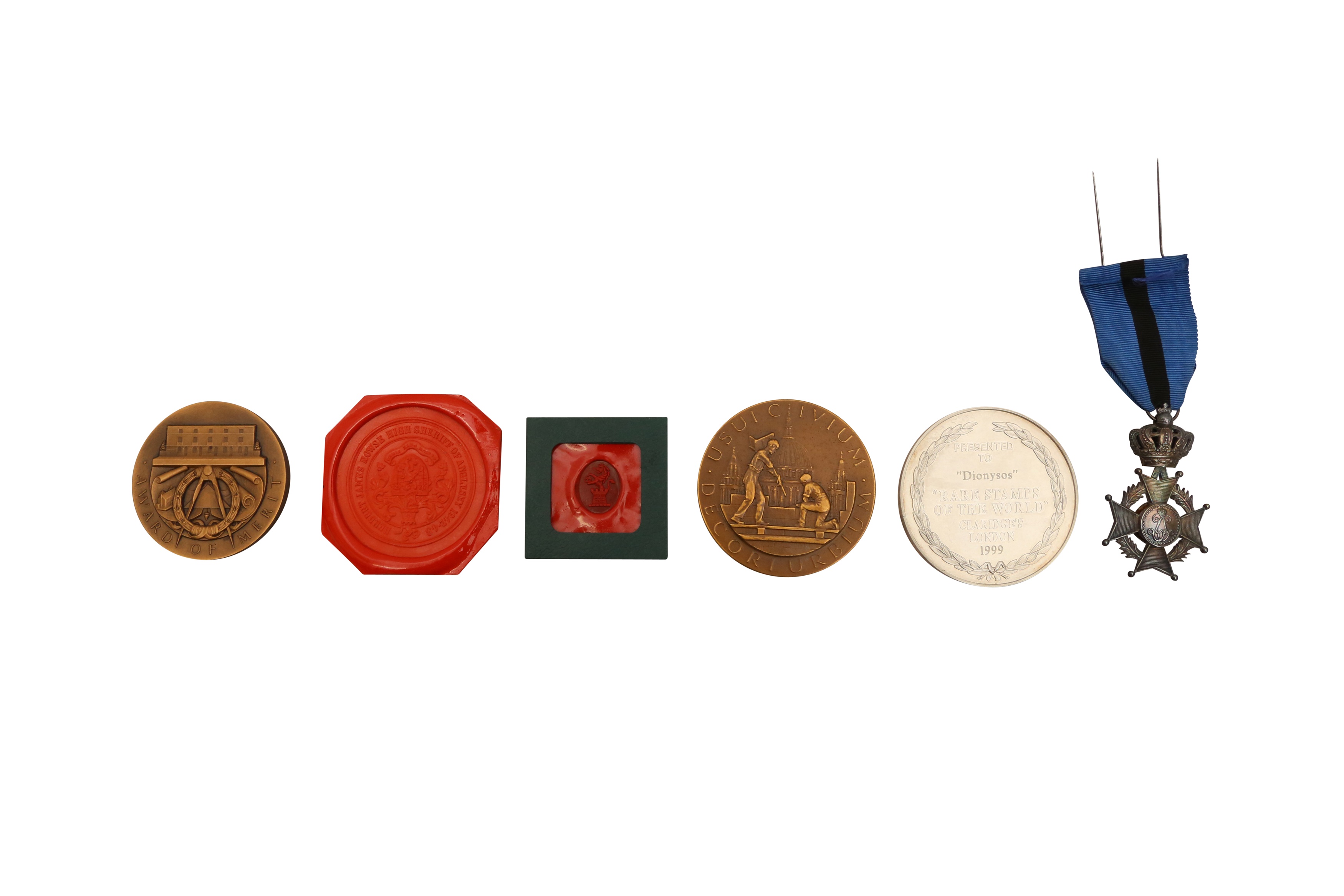 Lot 329 - A COLLECTION OF AWARDS AND MEDALLIONS