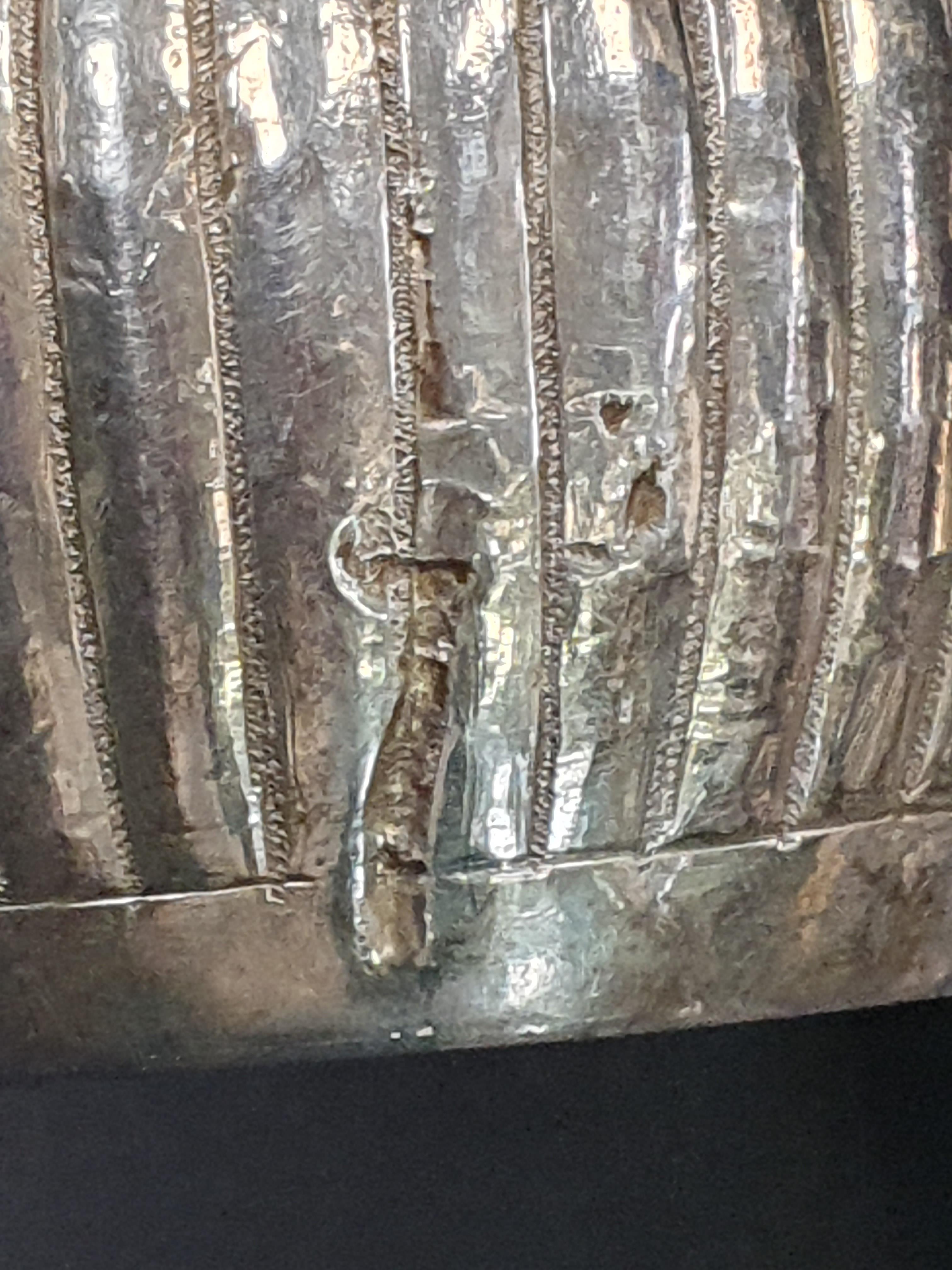 Lot 127 - A MODERN INDIAN SILVER DALLAH COFFEE POT